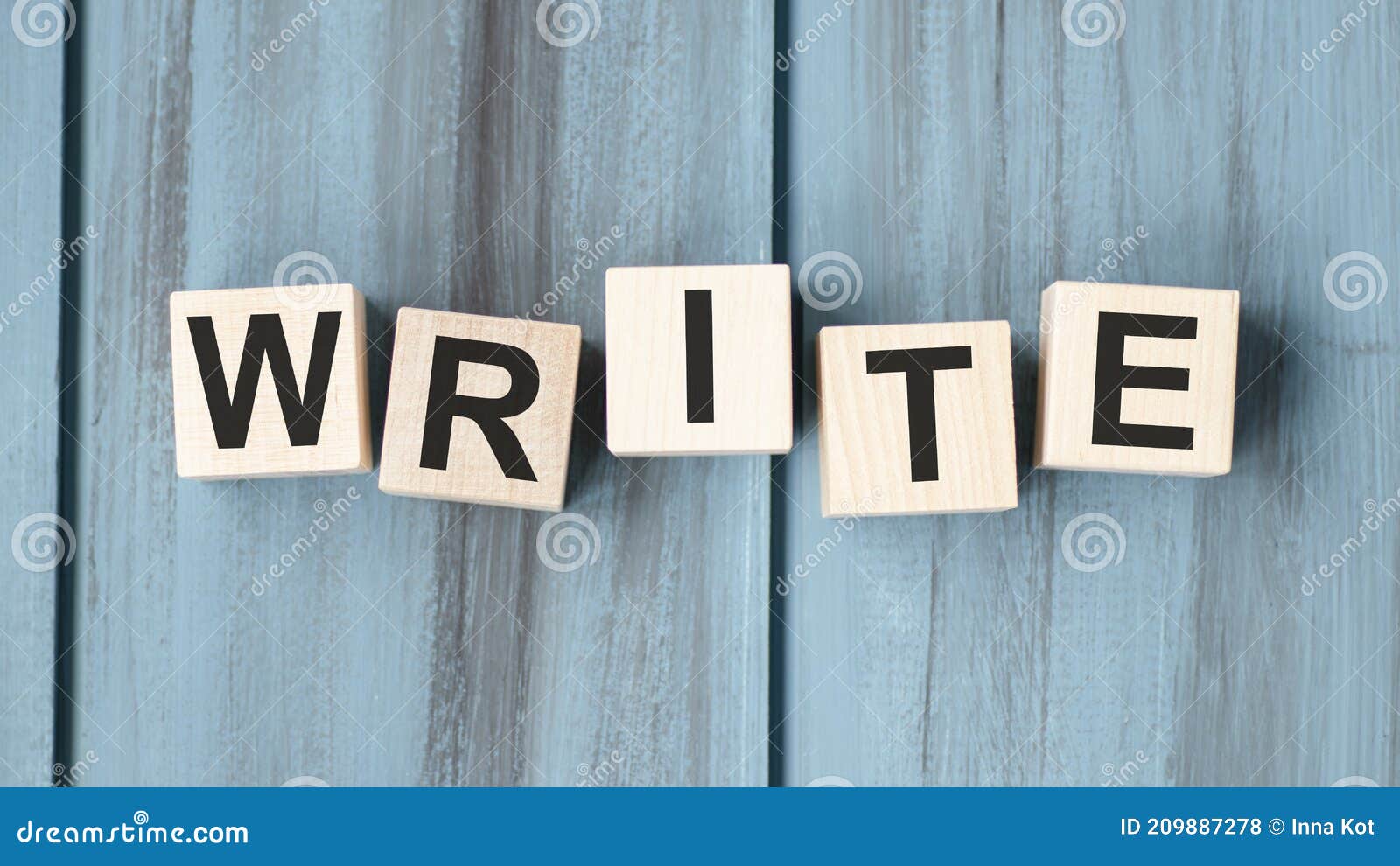 WRITE on Building Blocks Concept Stock Photo - Image of student ...