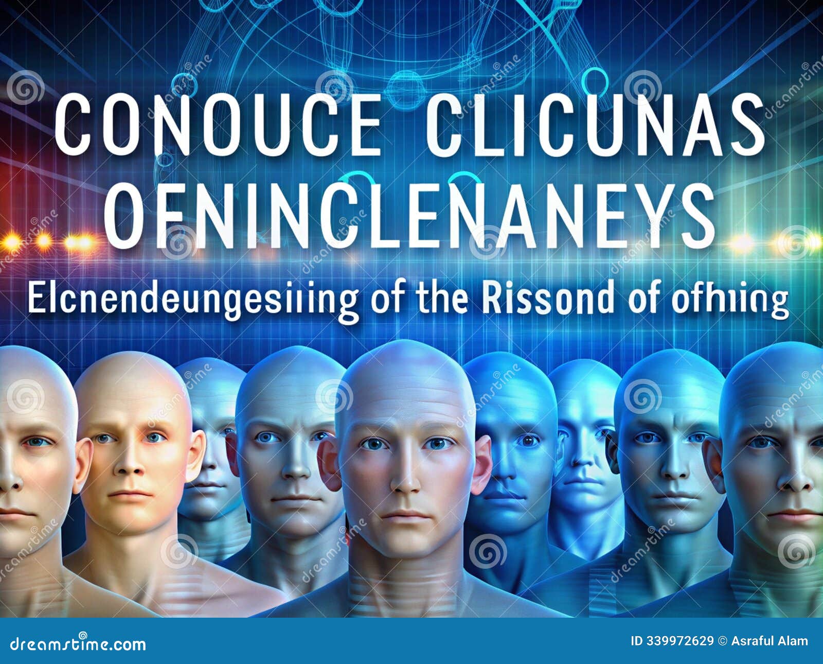 Write about the Consequences of Cloning Humans Stock Illustration ...