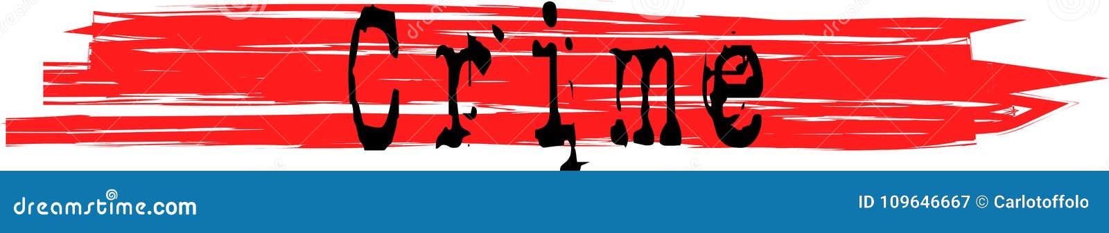 Crime on Red Bloody Lines - Vector Stock Vector - Illustration of ...