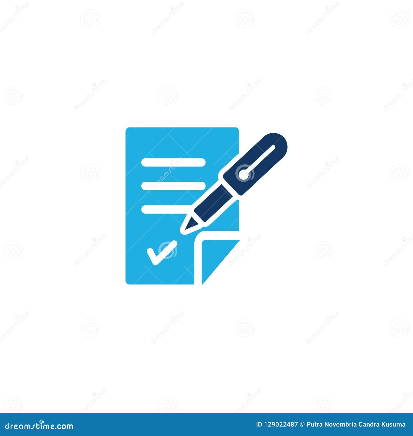 Write Document Logo Icon Design Stock Vector - Illustration of file ...