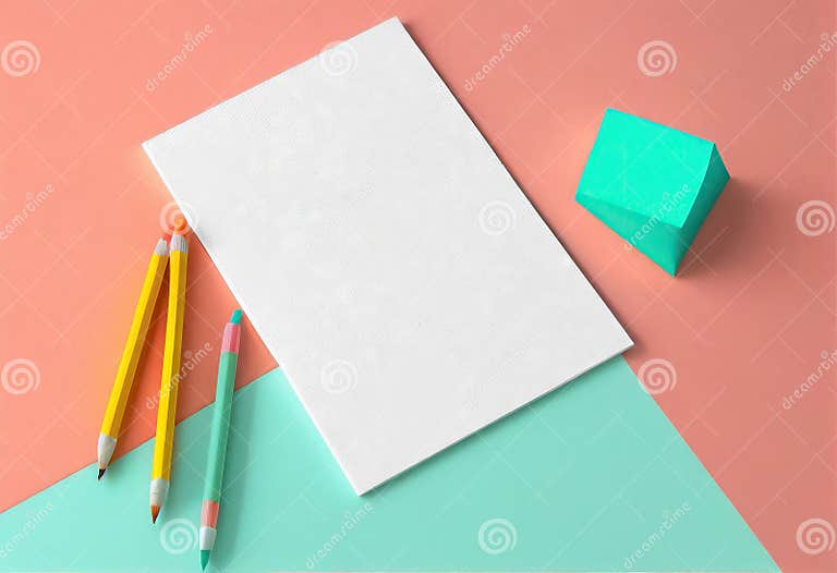 Write it Down: Note Paper and Pencil with Eraser - Generative AI Stock ...