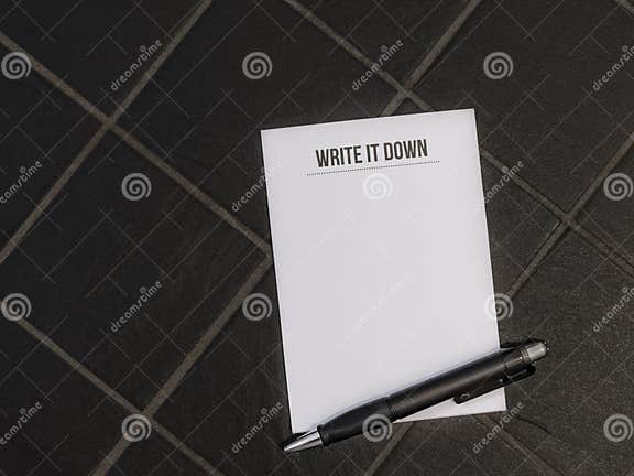 Write it down notepad stock photo. Image of notepaper - 144526134