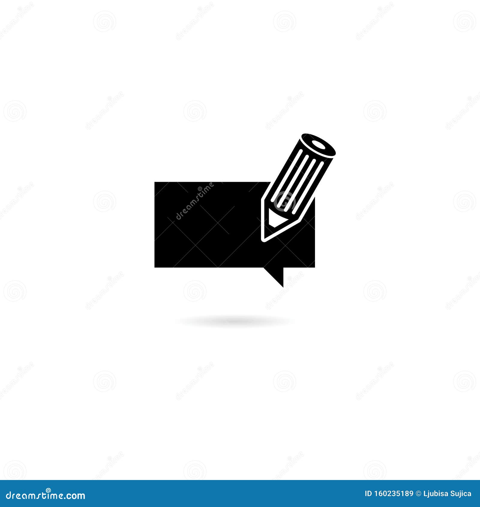 Write Feedback Icon on White Background Stock Illustration ...