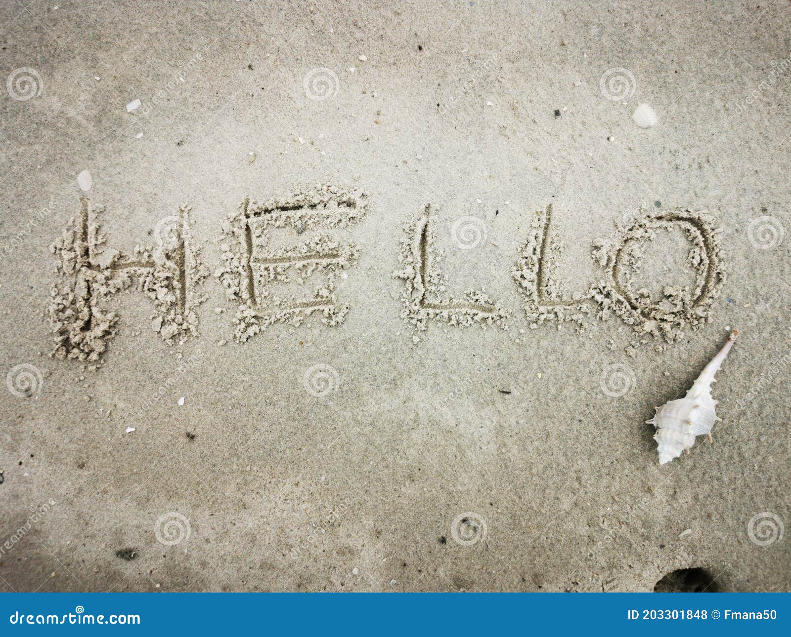 Write hello on sand stock photo. Image of number, write - 203301848