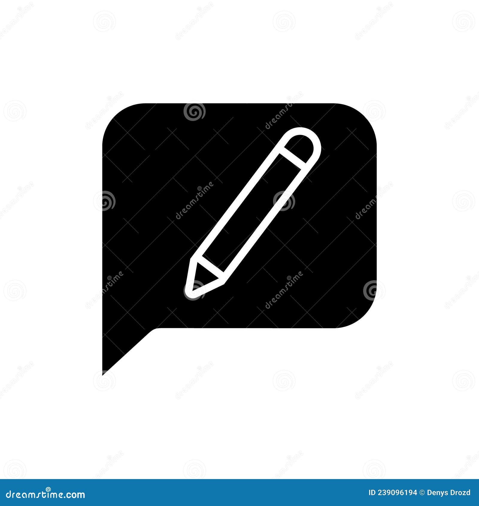 Write Icon Vector. Notes Illustration Sign. Writer Symbol. Notebook ...