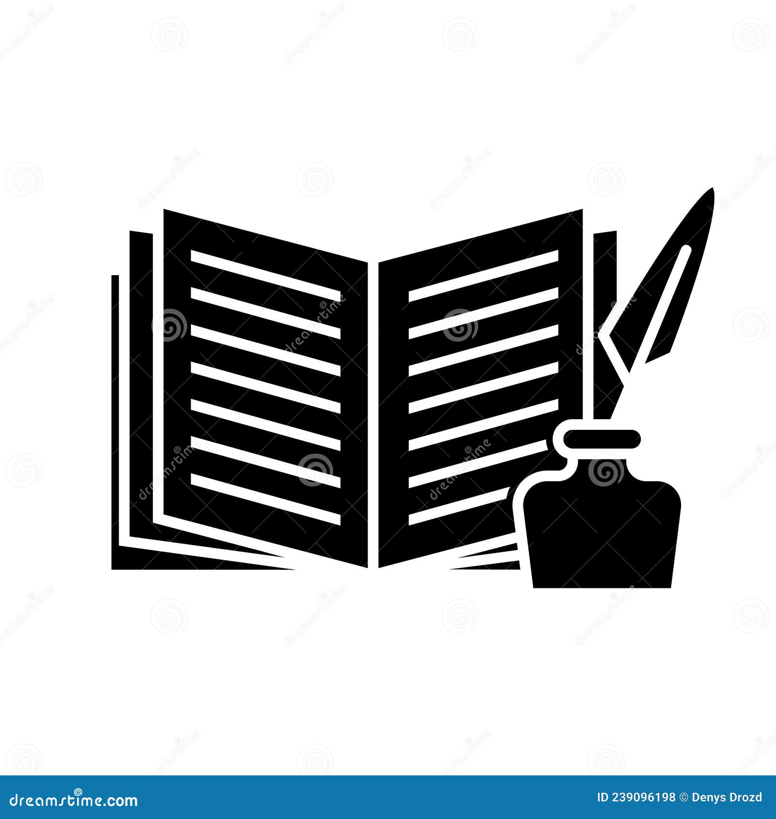 Write Icon Vector. Notes Illustration Sign. Writer Symbol. Notebook ...