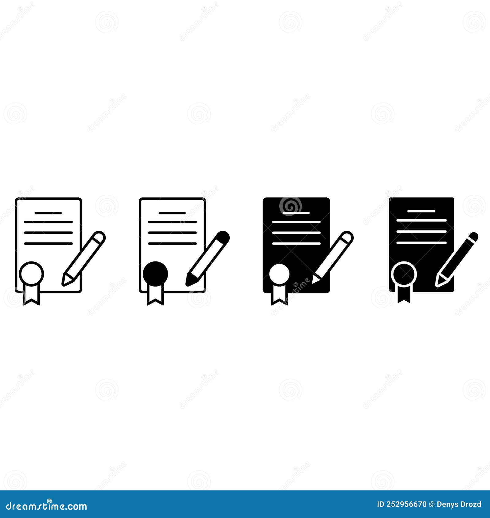 Write Icon Vector Set. Notes Illustration Sign Collection. Writer ...