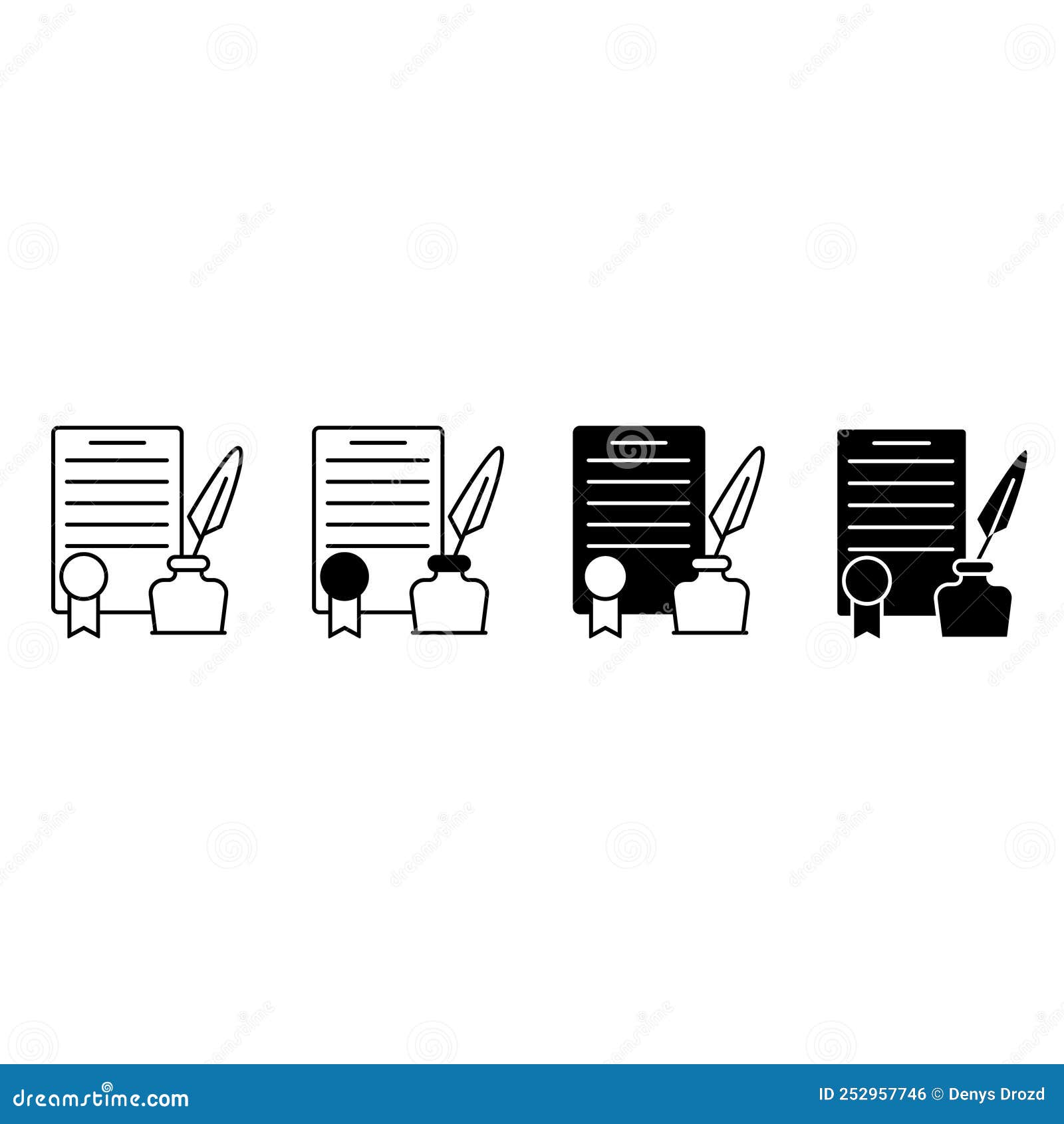 Write Icon Vector Set. Notes Illustration Sign Collection. Writer ...