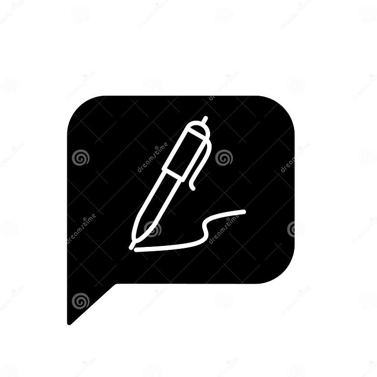 Write Icon Vector Set. Notes Illustration Sign Collection. Writer ...