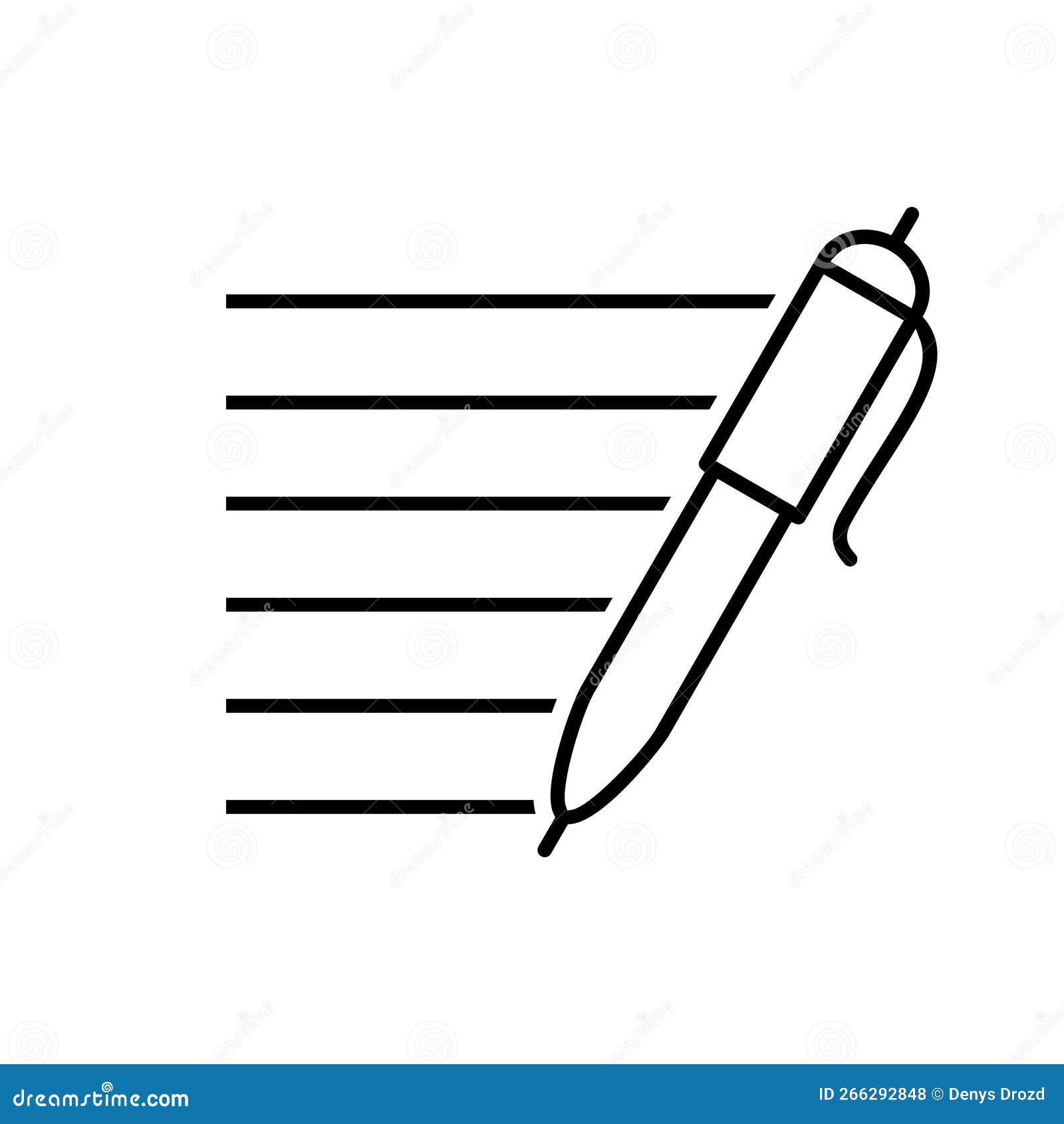 Write Icon Vector Set. Notes Illustration Sign Collection. Writer ...