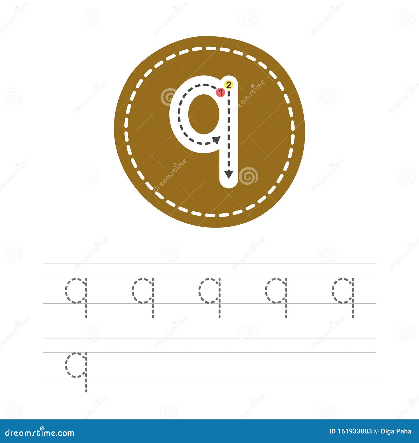 Write a letter Q small stock vector. Illustration of circle - 161933803