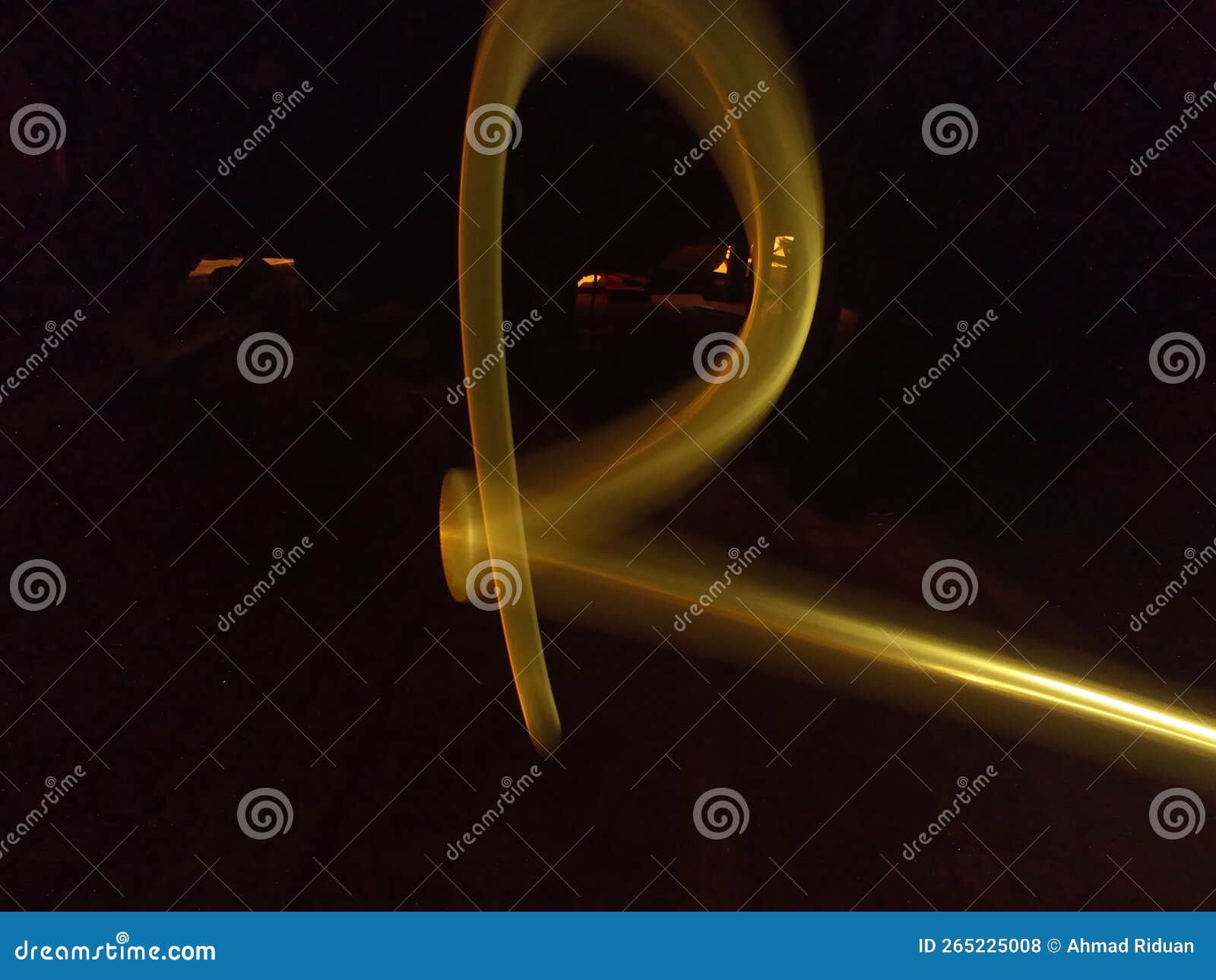 Write the Letter R Using Light Painting Techniques, with Yellow Lights ...