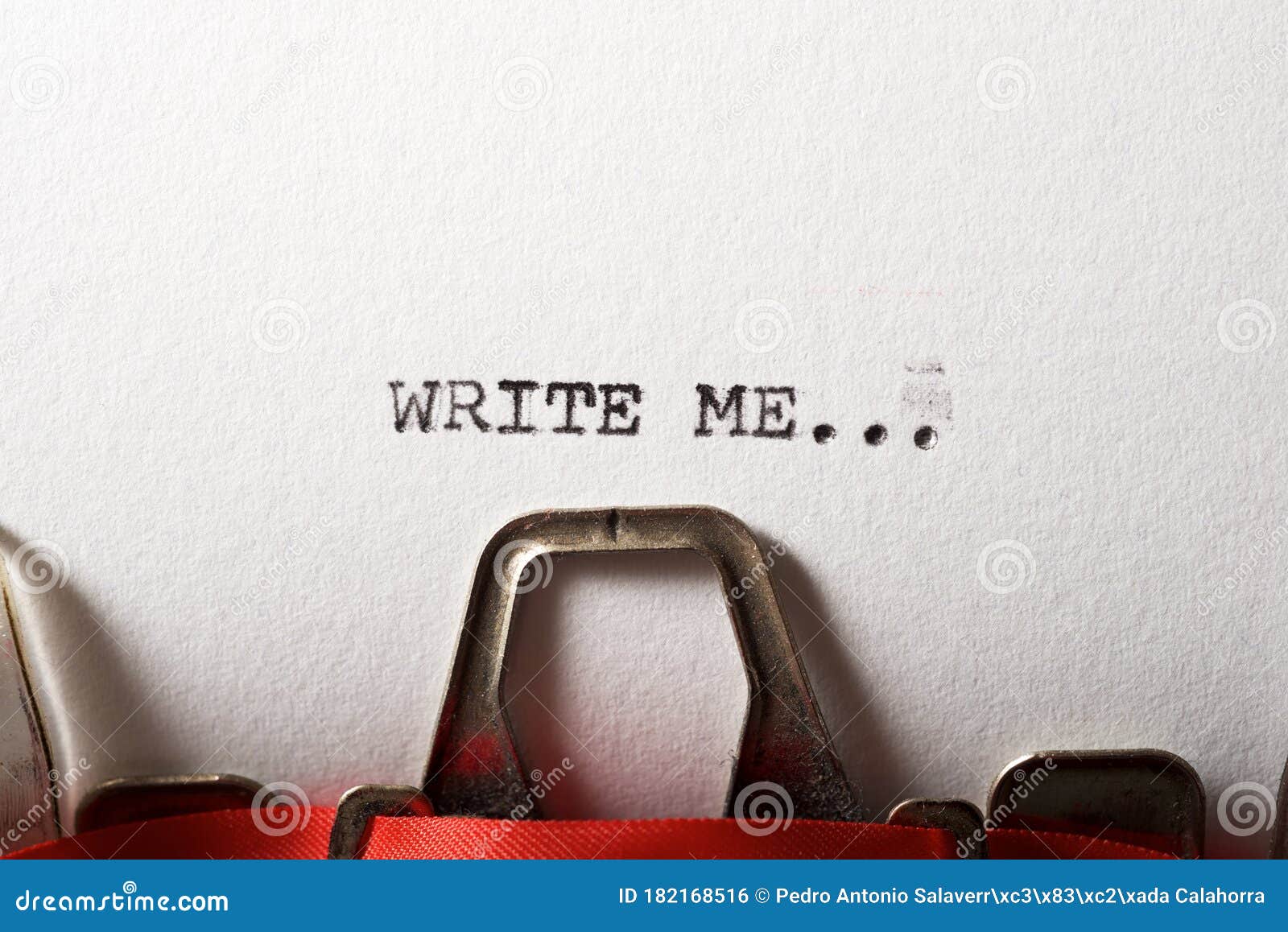 Write me.. stock photo. Image of chatting, concept, idea - 182168516