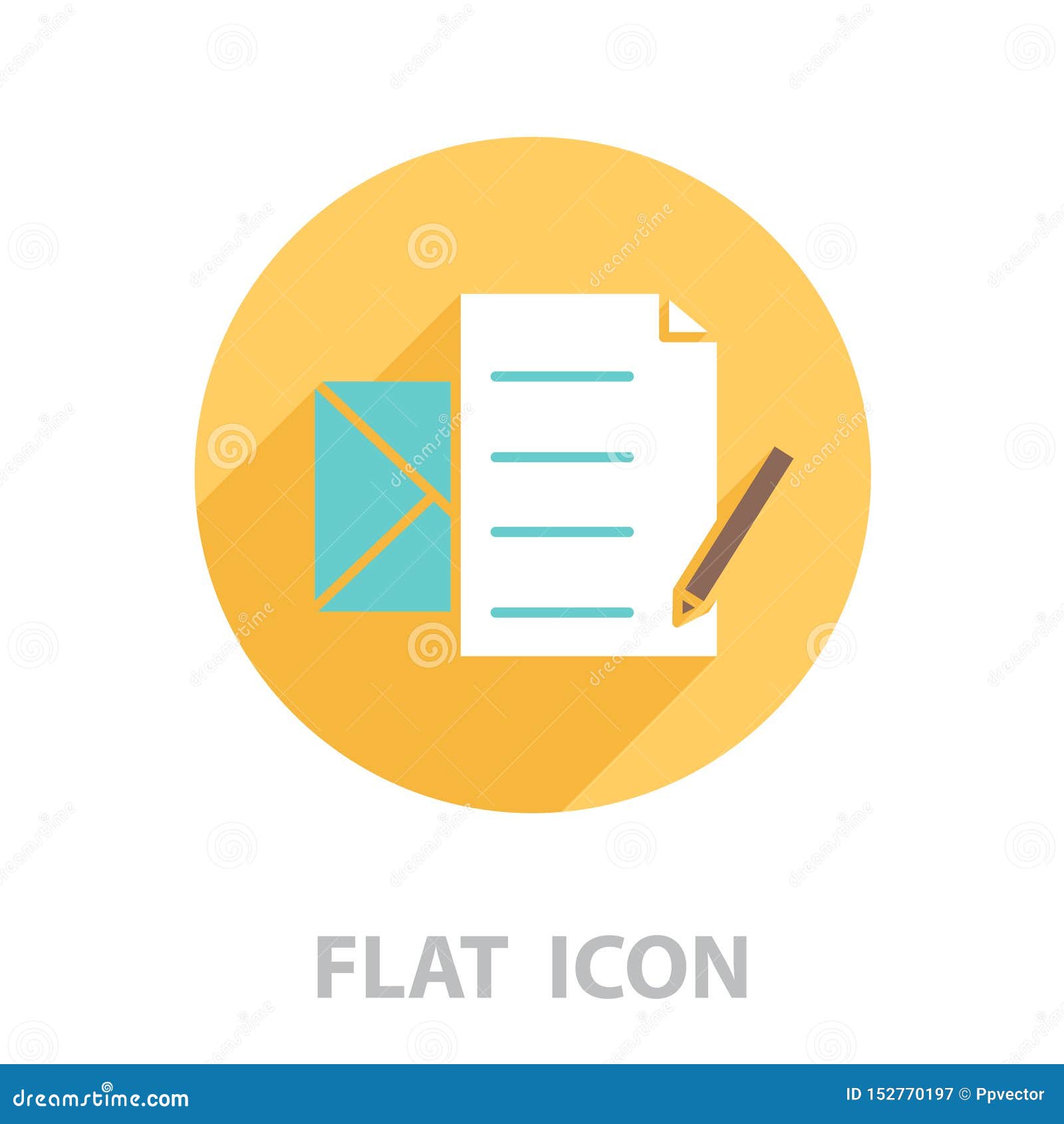 Write a message icon stock vector. Illustration of note - 152770197