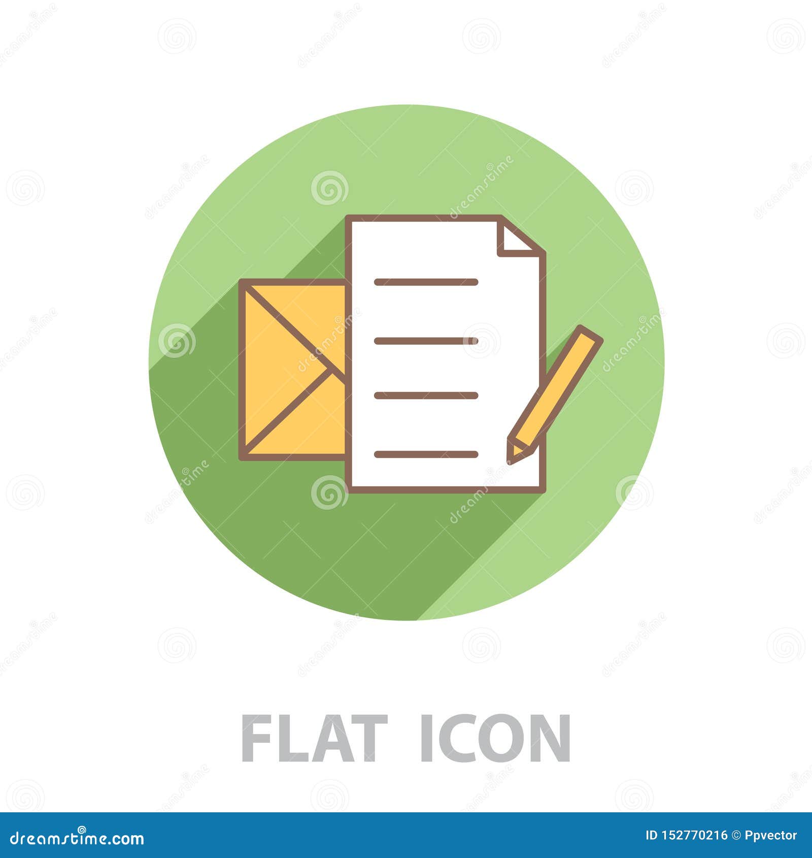 Write a message icon stock illustration. Illustration of document ...