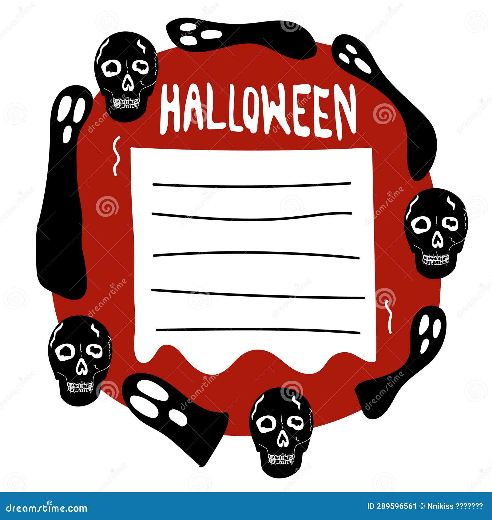 Halloween Note Paper for Decorating Candy Packets for Distribution To ...