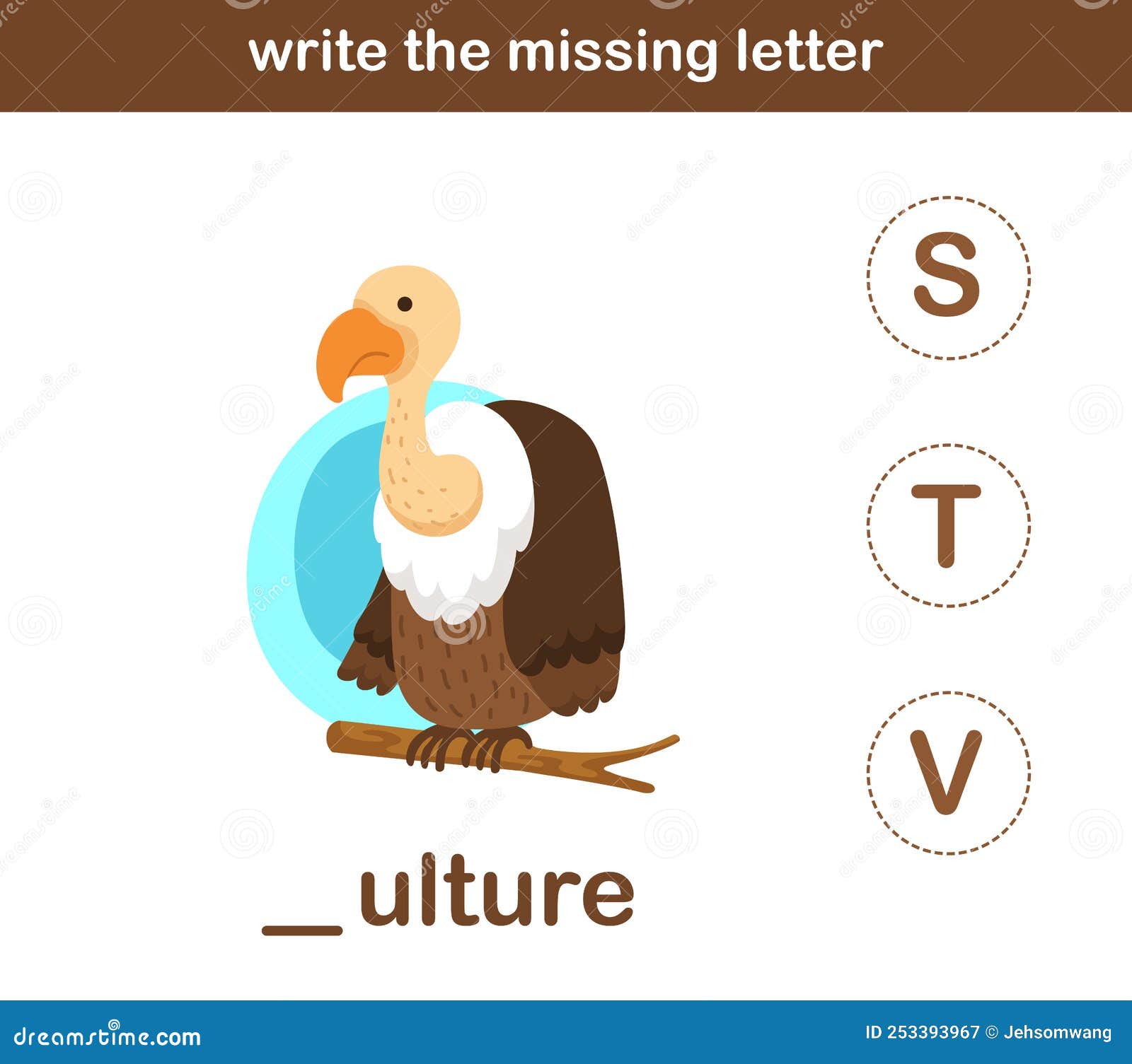 Write the Missing Letter,illustration Stock Vector - Illustration of ...