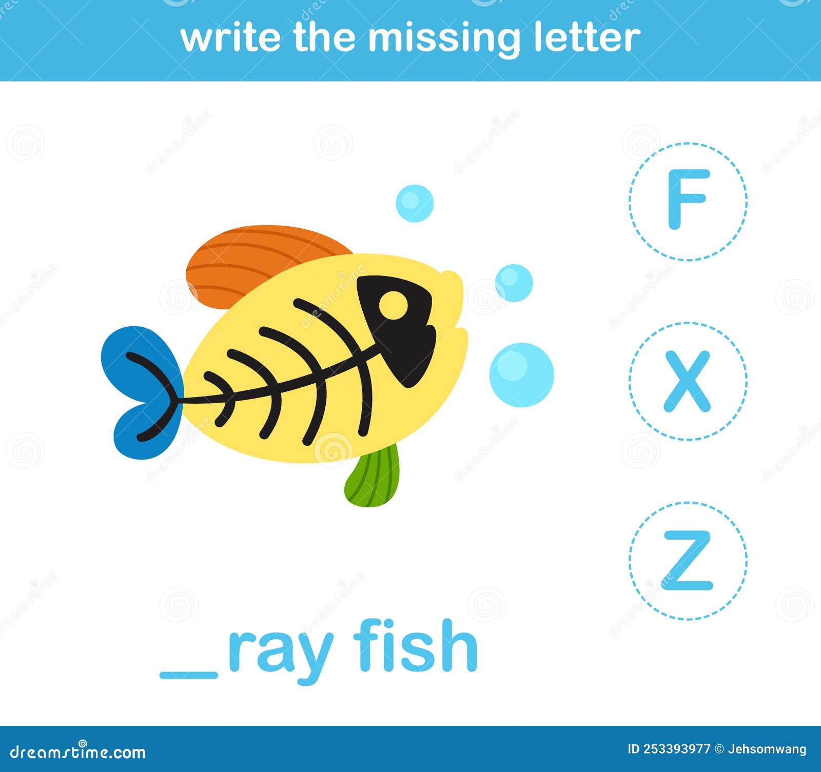 Write the Missing Letter,illustration Stock Vector - Illustration of ...