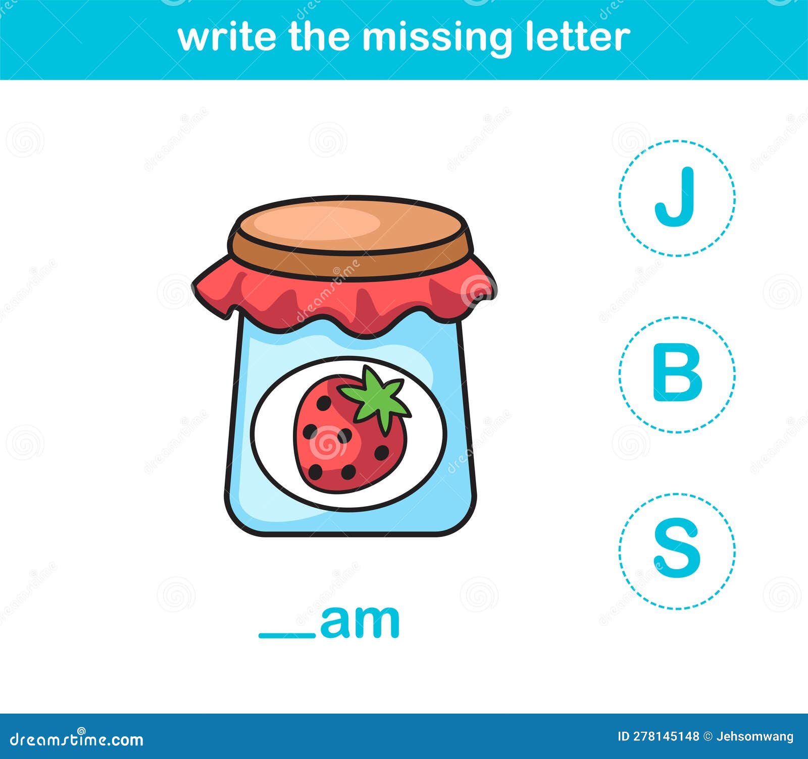 Write the Missing Letter,illustration Stock Vector - Illustration of ...