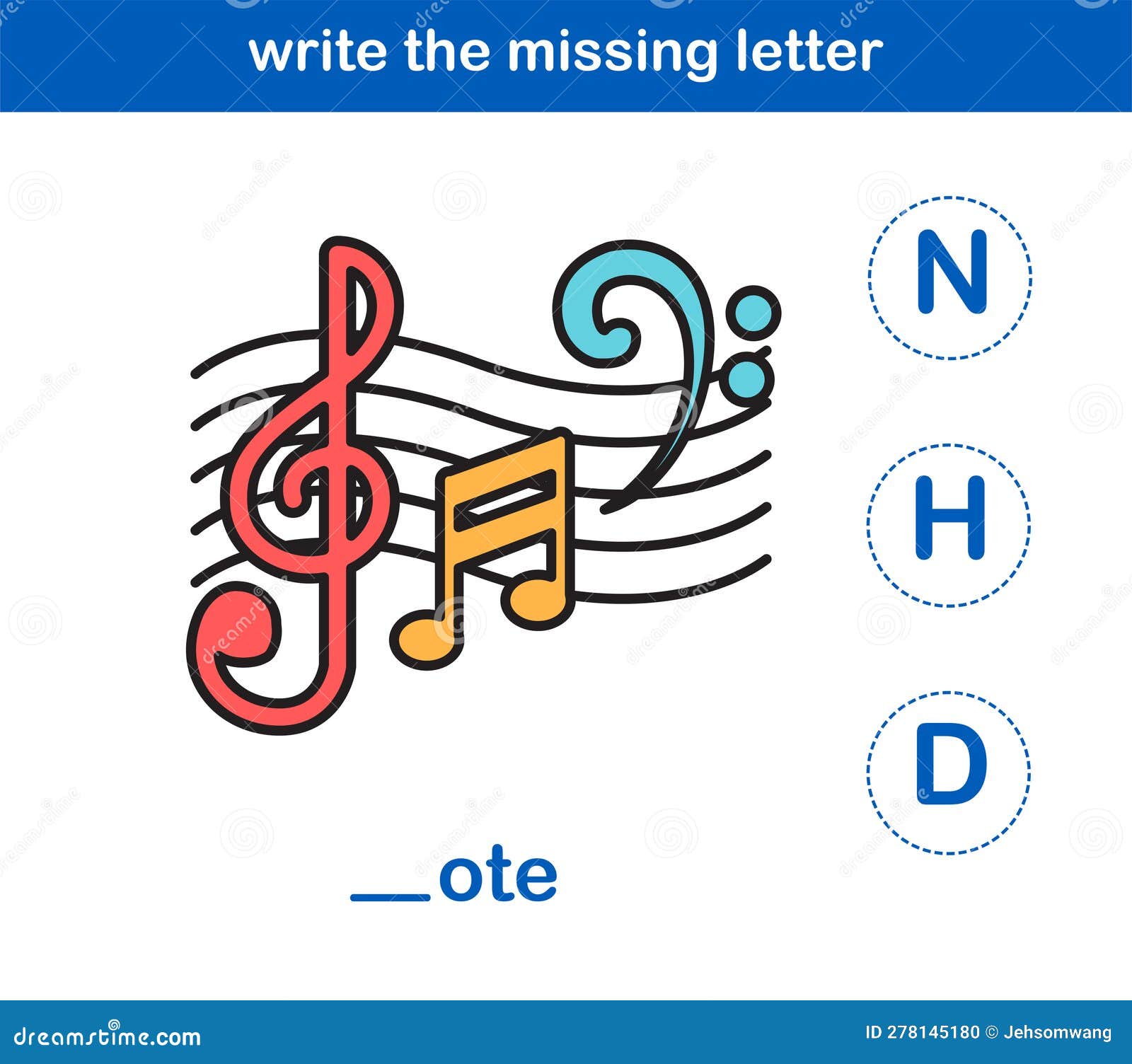 Write the Missing Letter,illustration Stock Vector - Illustration of ...
