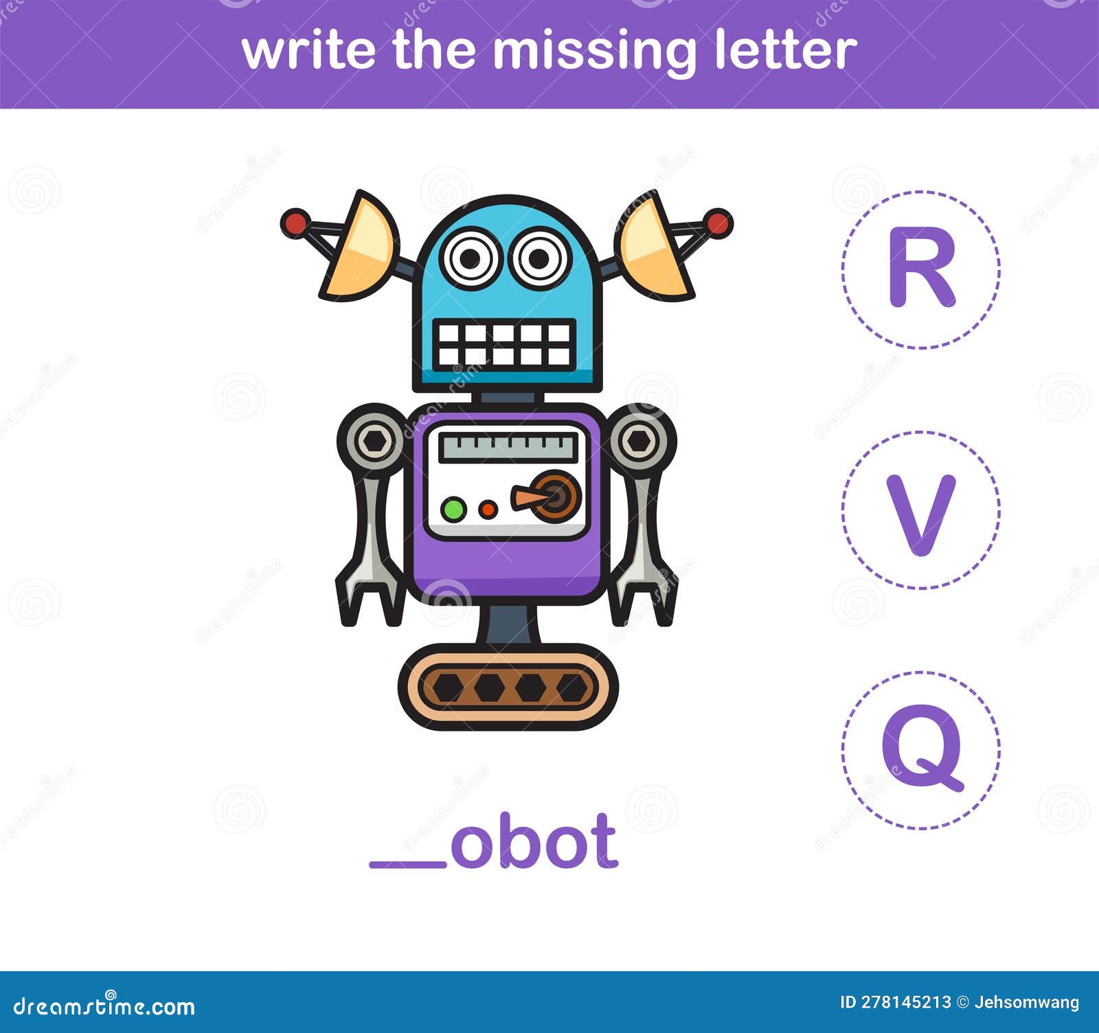 Write the Missing Letter,illustration Stock Vector - Illustration of ...