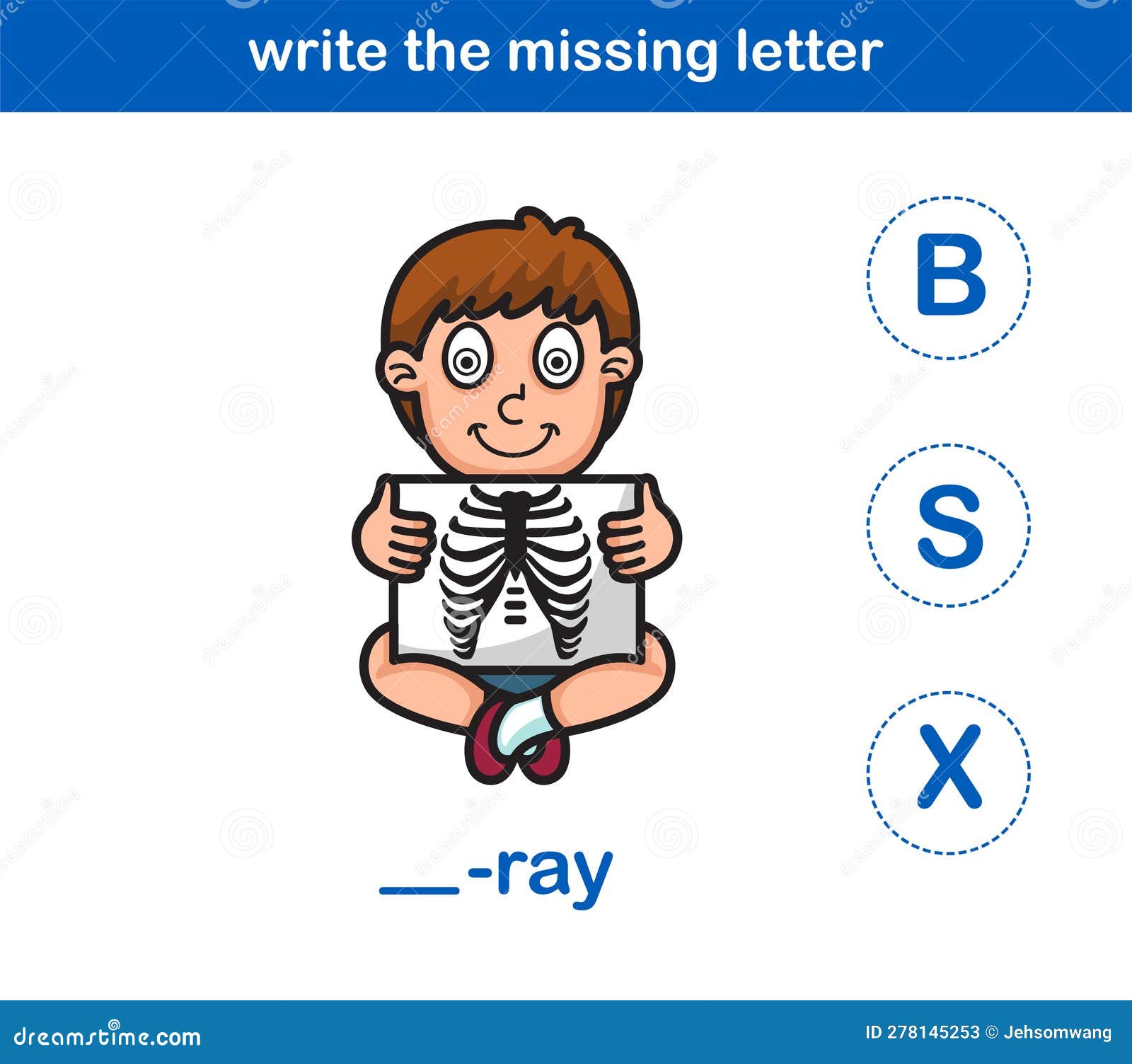 Write the Missing Letter,illustration Stock Vector - Illustration of ...