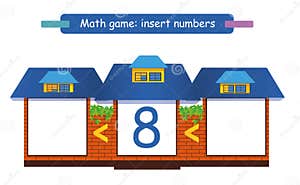 Write The Missing Numbers Mathematics Game For Children Complete The
