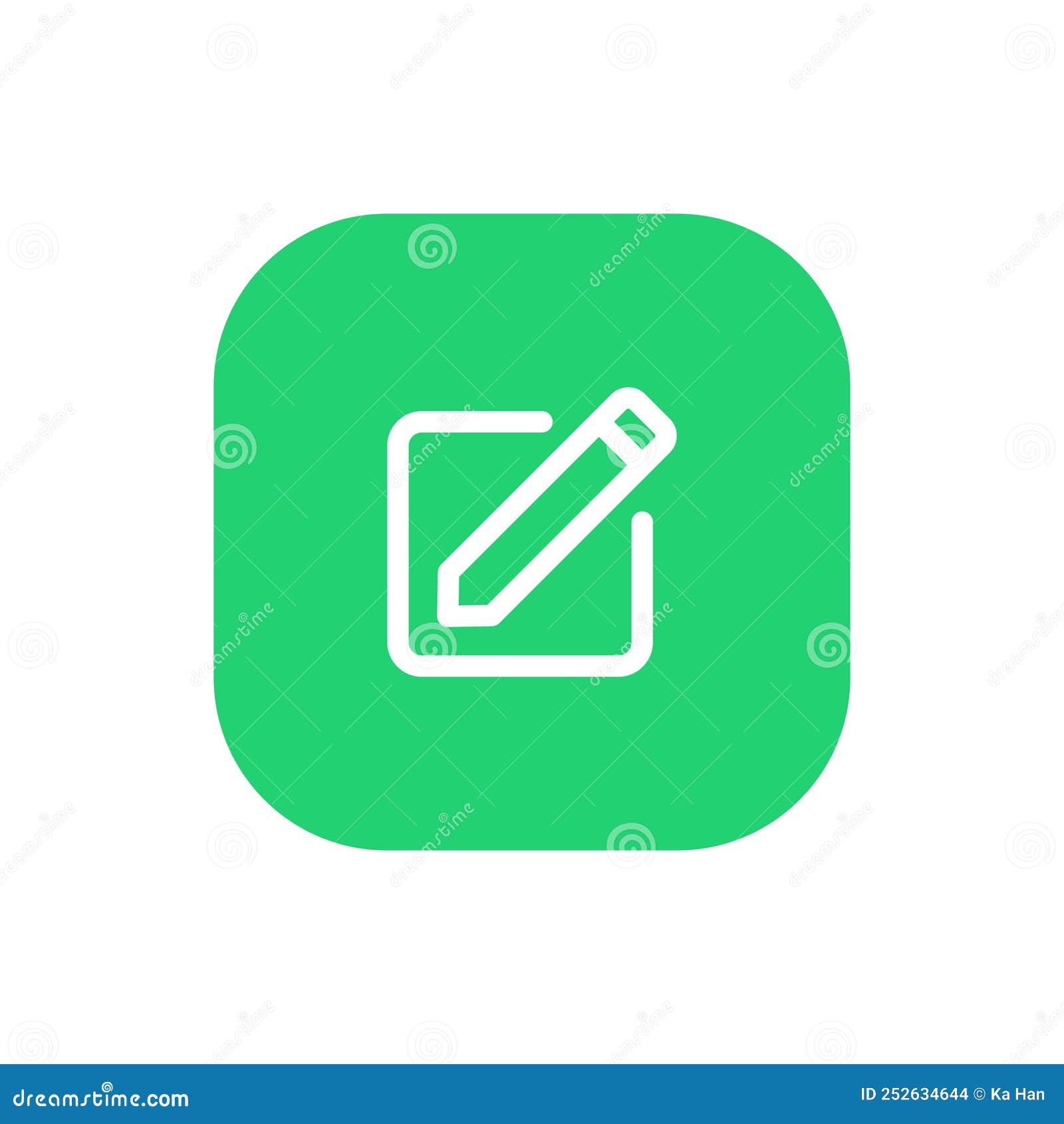 Write a New Message Icon Vector for Web or Mobile App Stock Vector ...