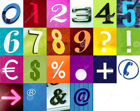 Write Numbers with this Signs Stock Photo - Image of mathematics ...
