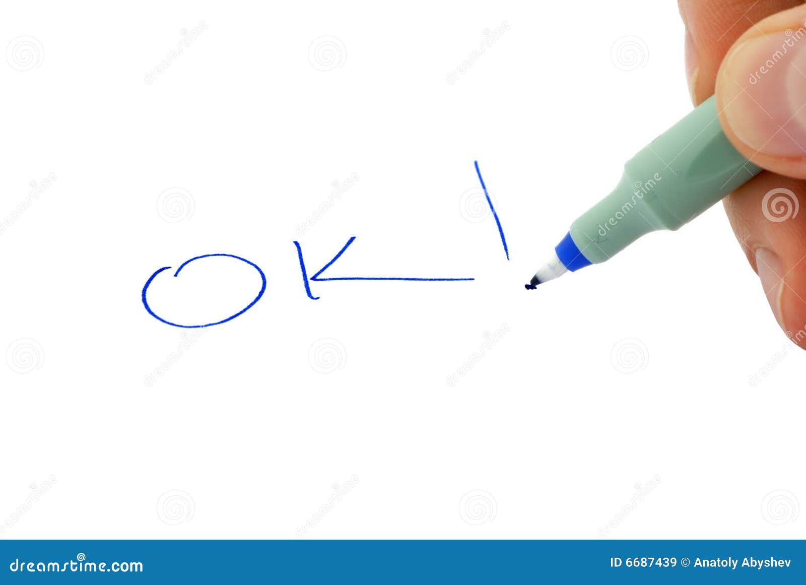 Write ok stock image. Image of text, exclamation, paper - 6687439