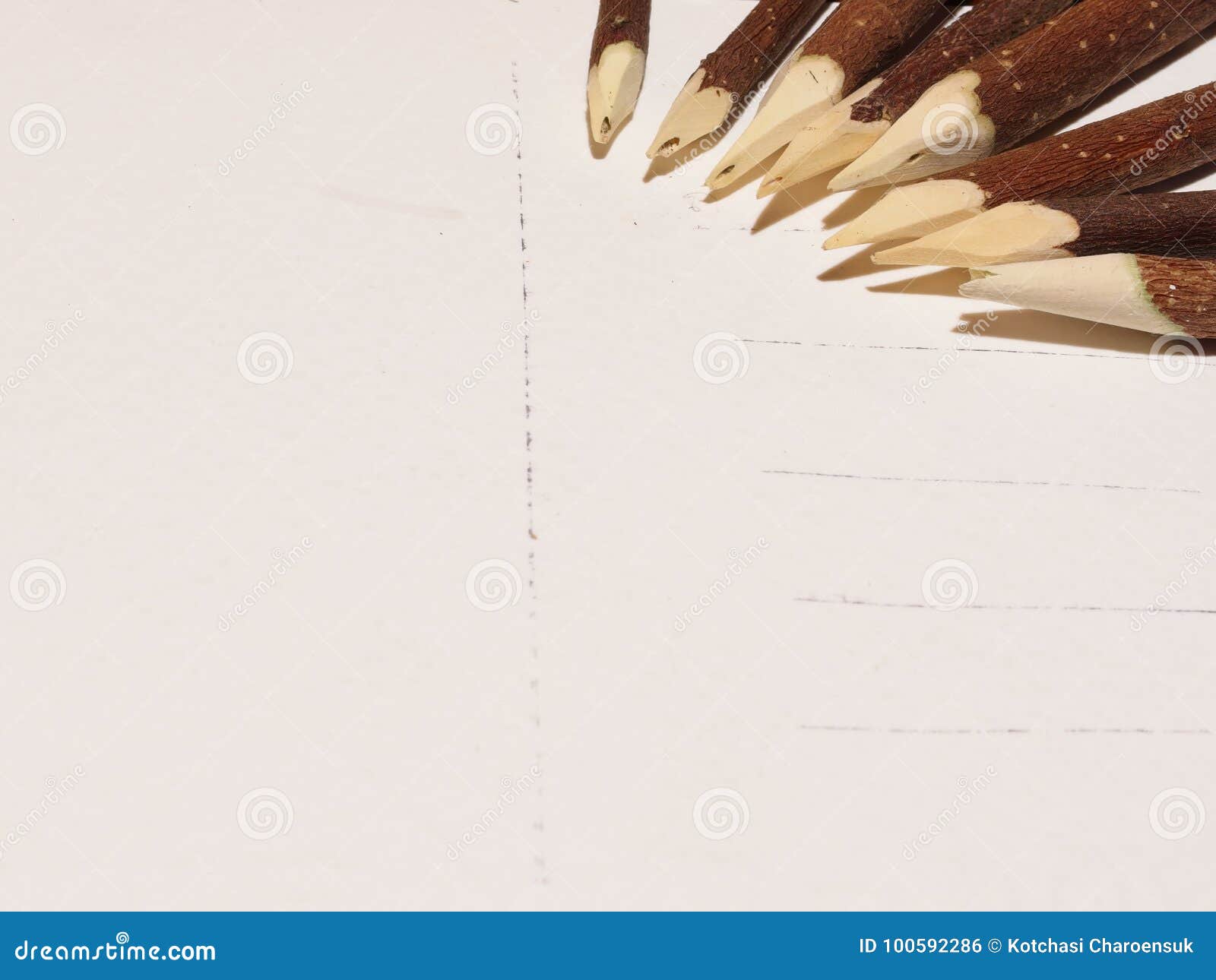 Writing paper stock photo. Image of wooden, white, blank - 100592286