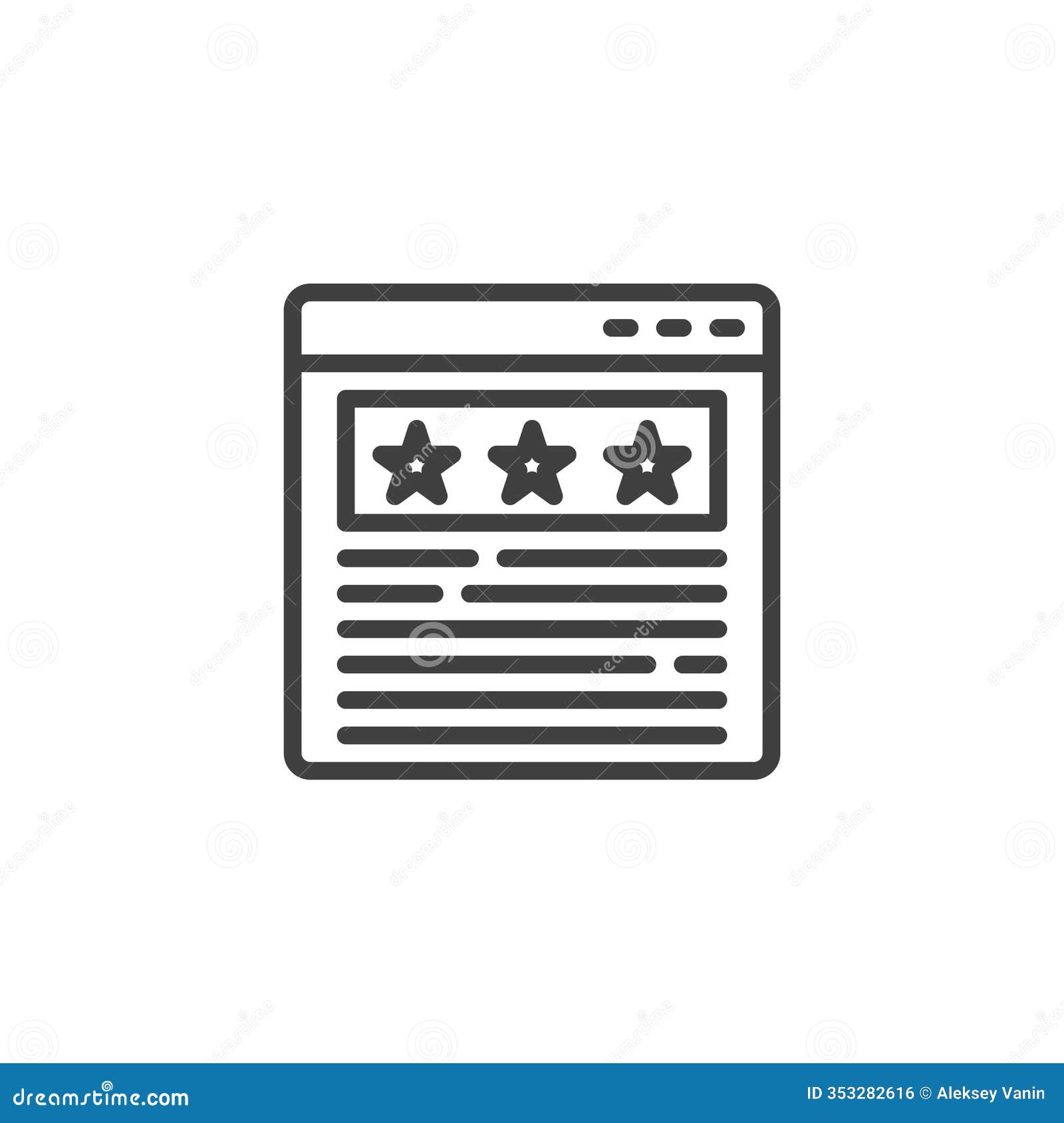 Write Review line icon stock illustration. Illustration of symbol ...
