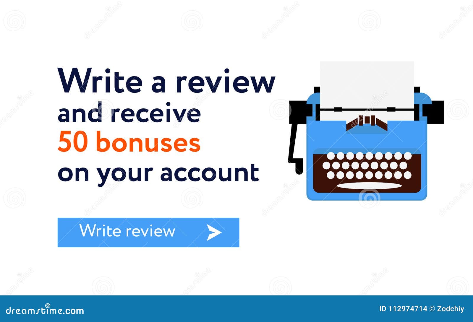 Write a review stock vector. Illustration of frame, icon - 112974714