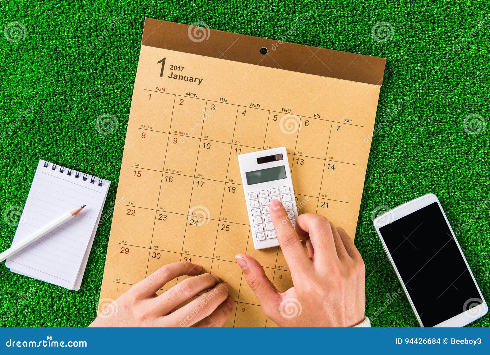 Write a Schedule To the Calendar Stock Photo - Image of calendar, world ...