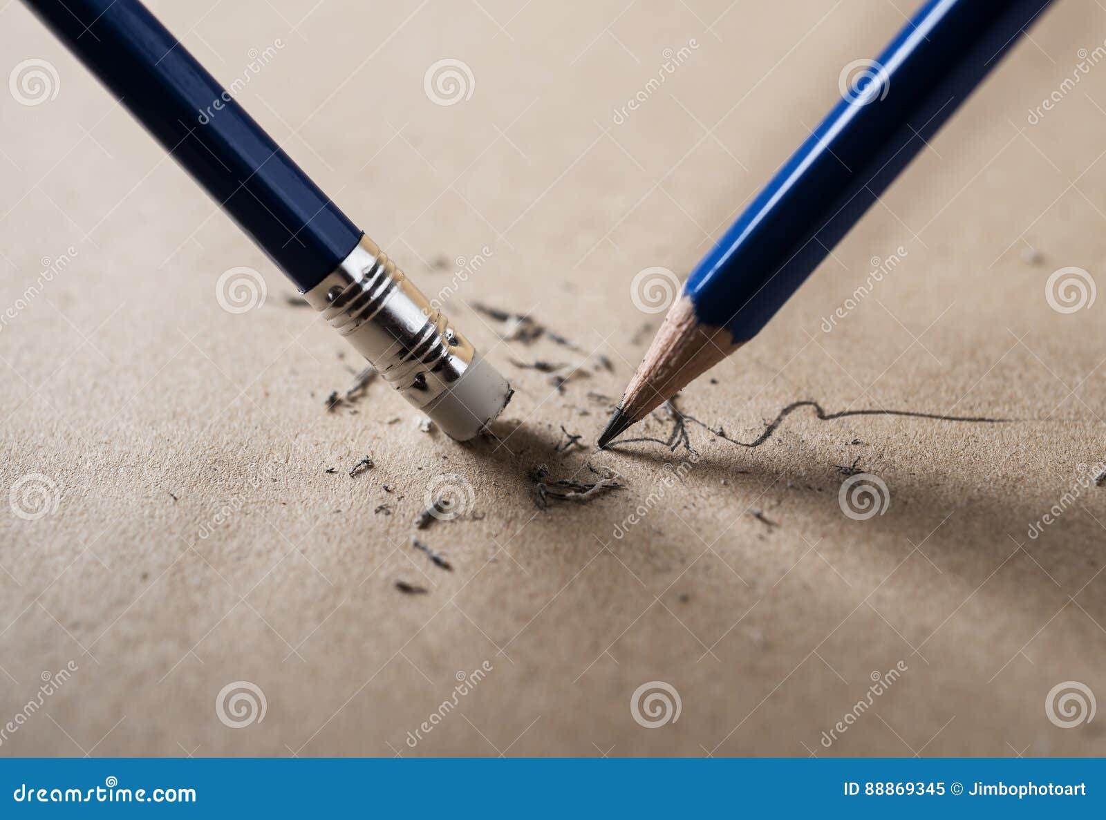 Write Sharpened and Erase Concept Stock Image - Image of clean, design ...