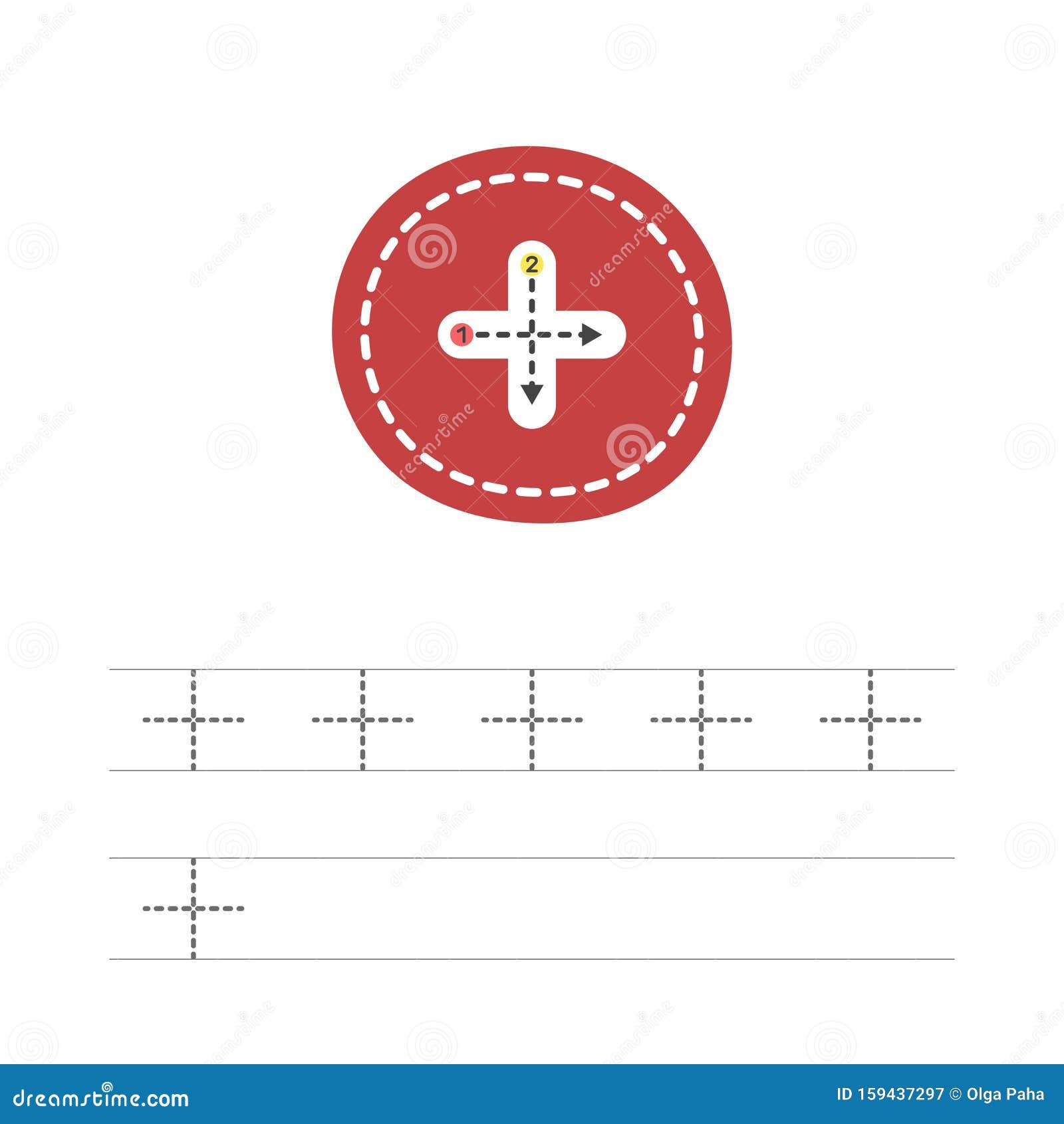 Write a sign plus stock vector. Illustration of design - 159437297