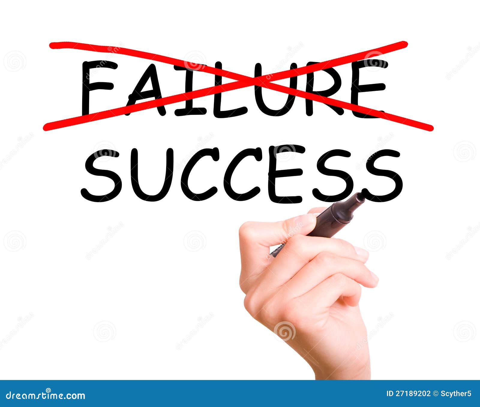 Write Success stock photo. Image of text, hand, single - 27189202