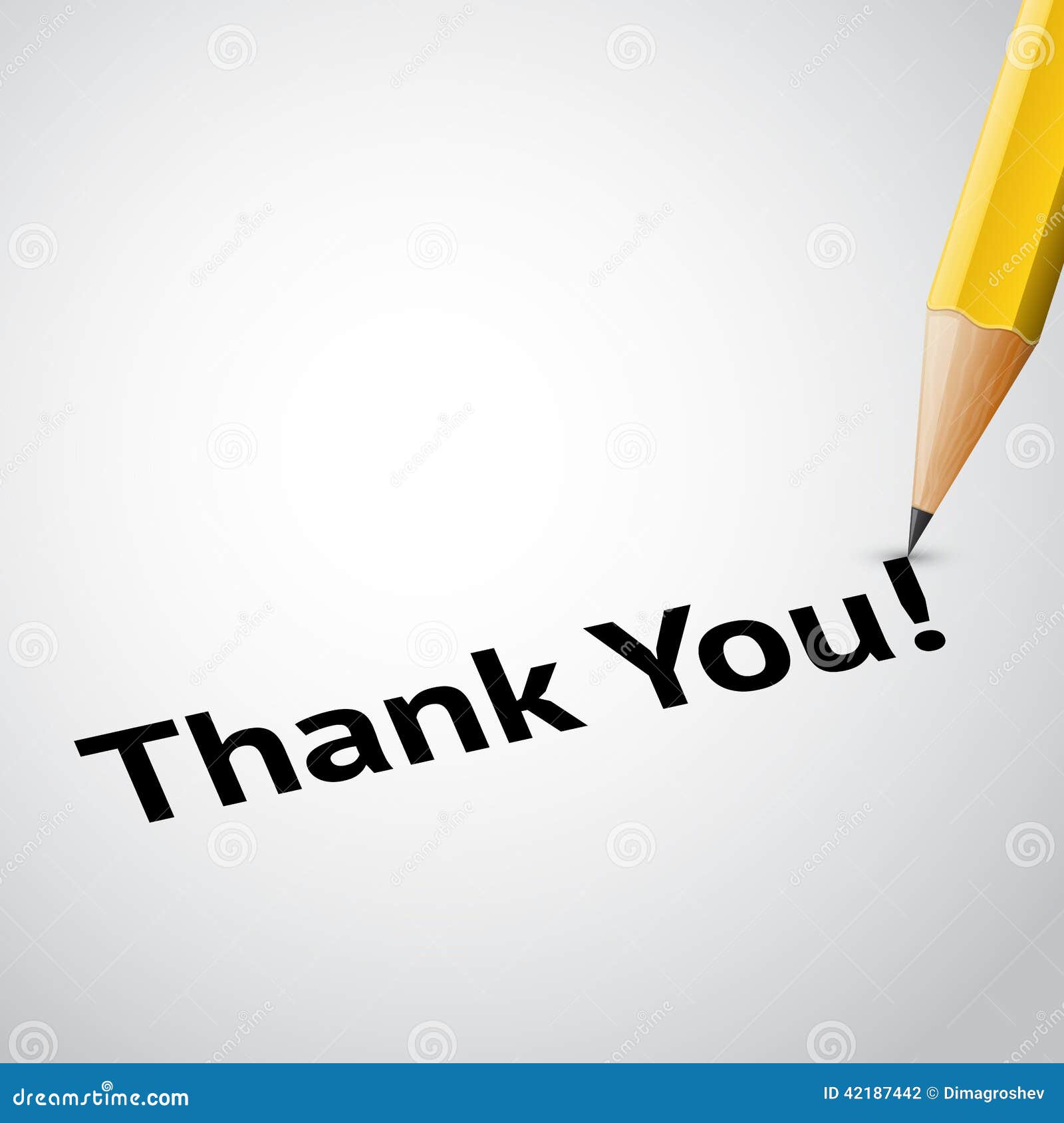 Write text thank you stock vector. Illustration of black - 42187442