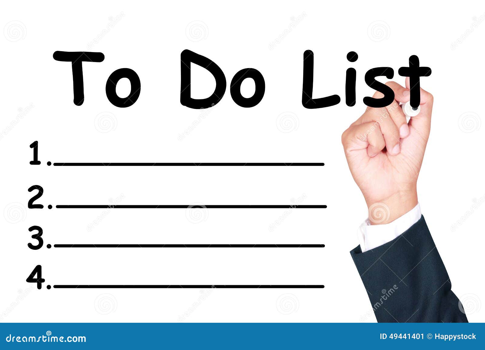 Write to do list stock image. Image of emotion, build - 49441401