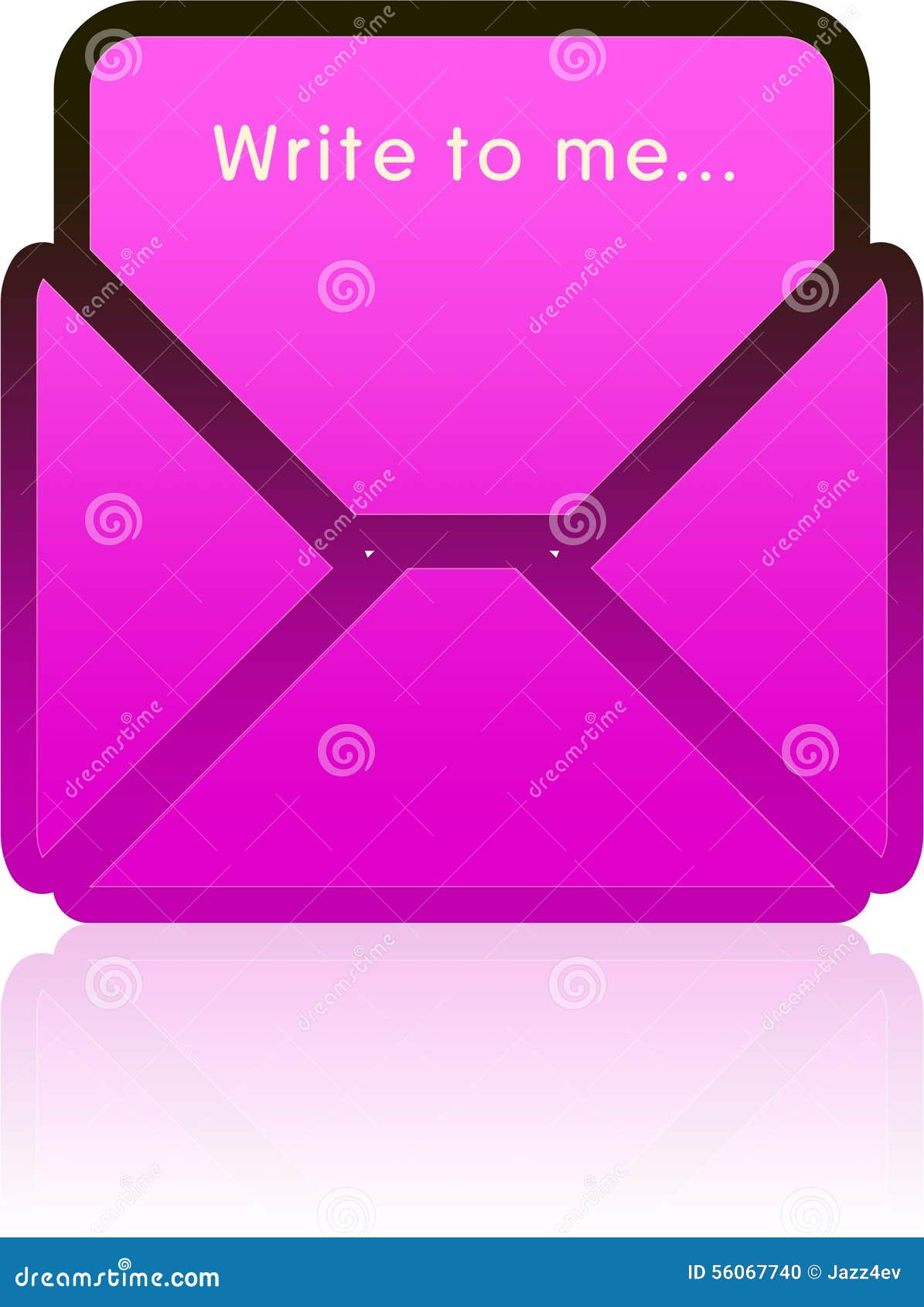 Write to me... stock illustration. Illustration of clipart - 56067740