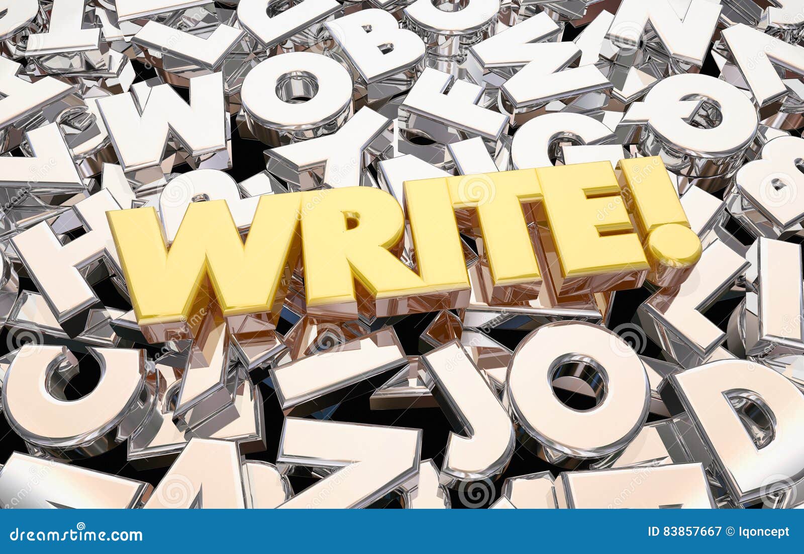 Write Word Letters Writing Ideas Stock Illustration - Illustration of ...