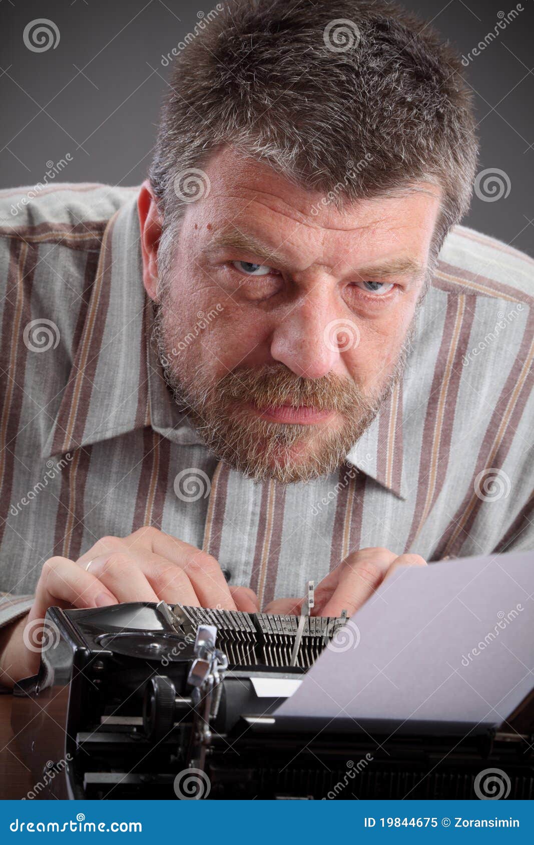 Writer stock image. Image of journalist, studio, looking - 19844675