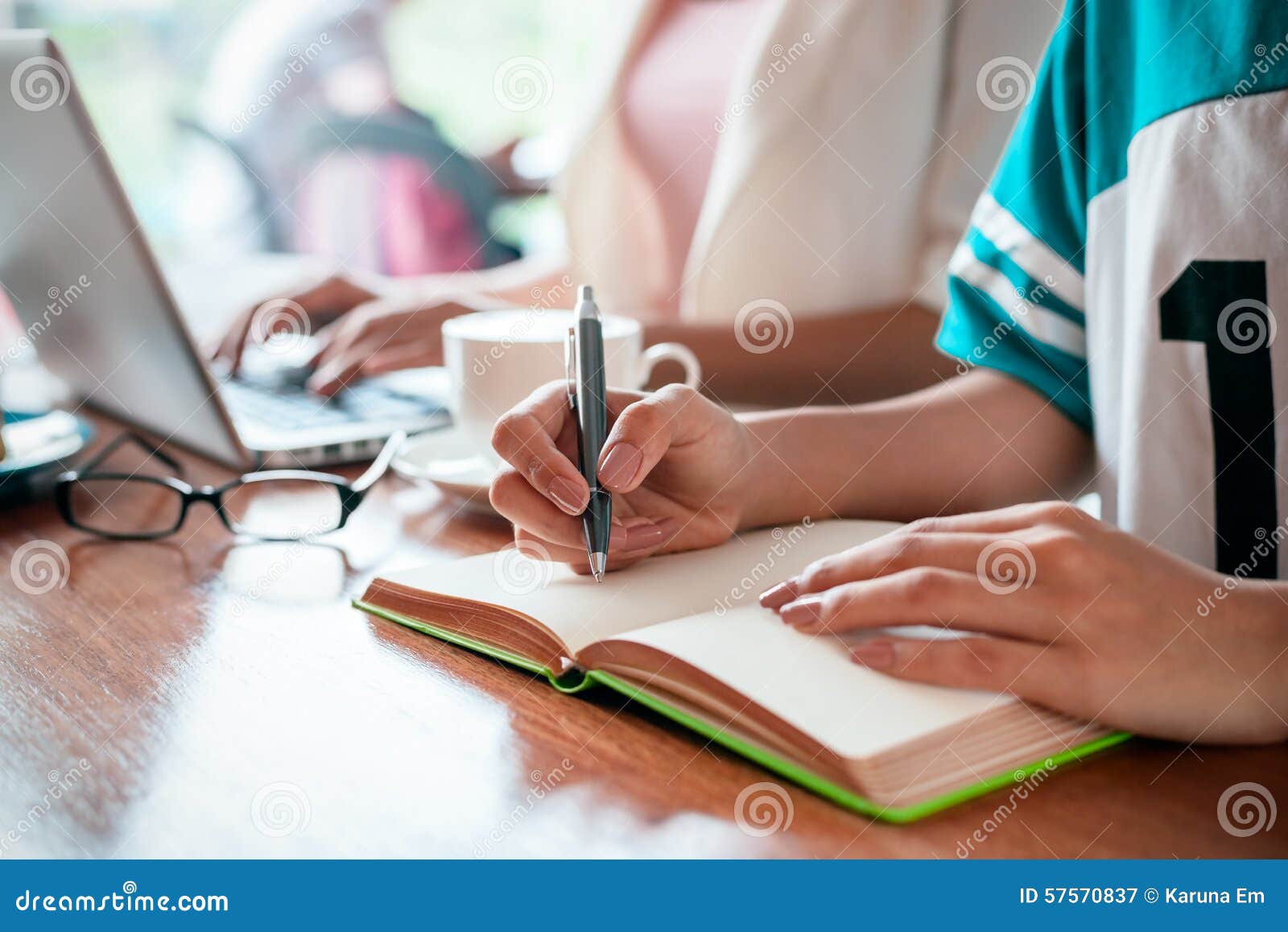 Writer in a cafe stock image. Image of chocolate, assignment - 57570837