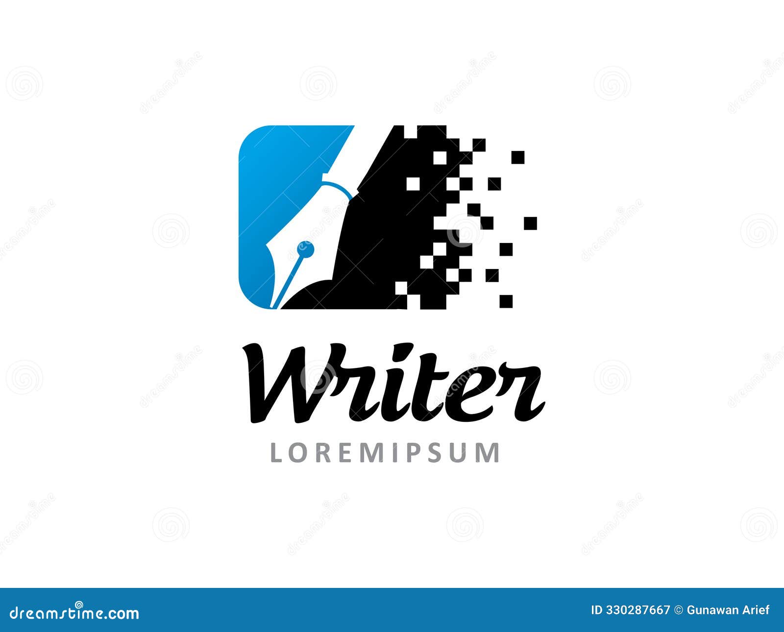Writer Logo Symbol or Icon Template Stock Vector - Illustration of ...