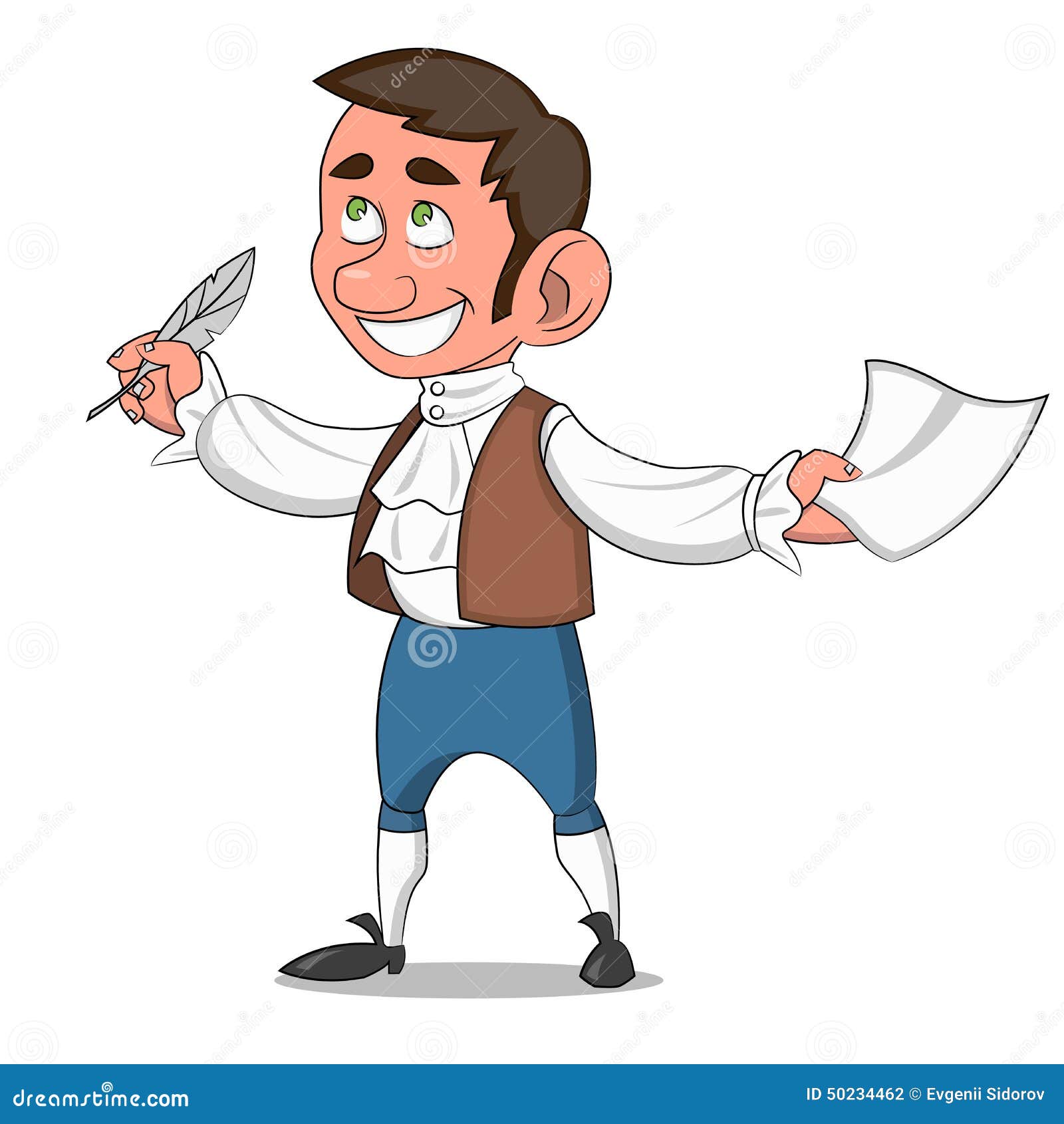 Writer stock vector. Illustration of creator, illustation - 50234462