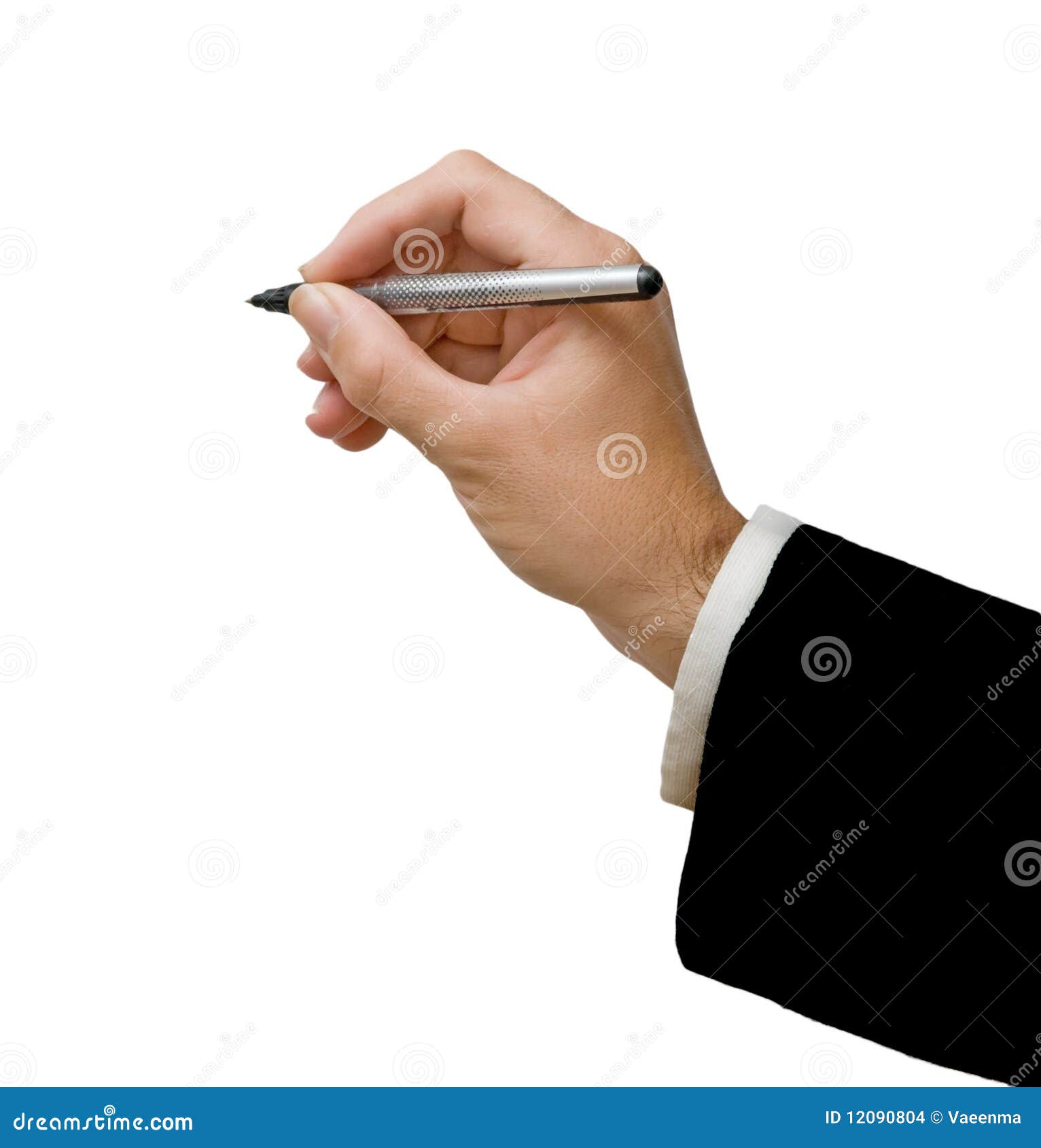 Writer with pen stock photo. Image of white, hand, person - 12090804