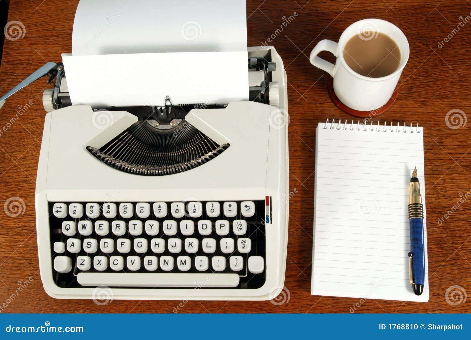 A writer s desk. stock photo. Image of stationary, equipment - 1768810