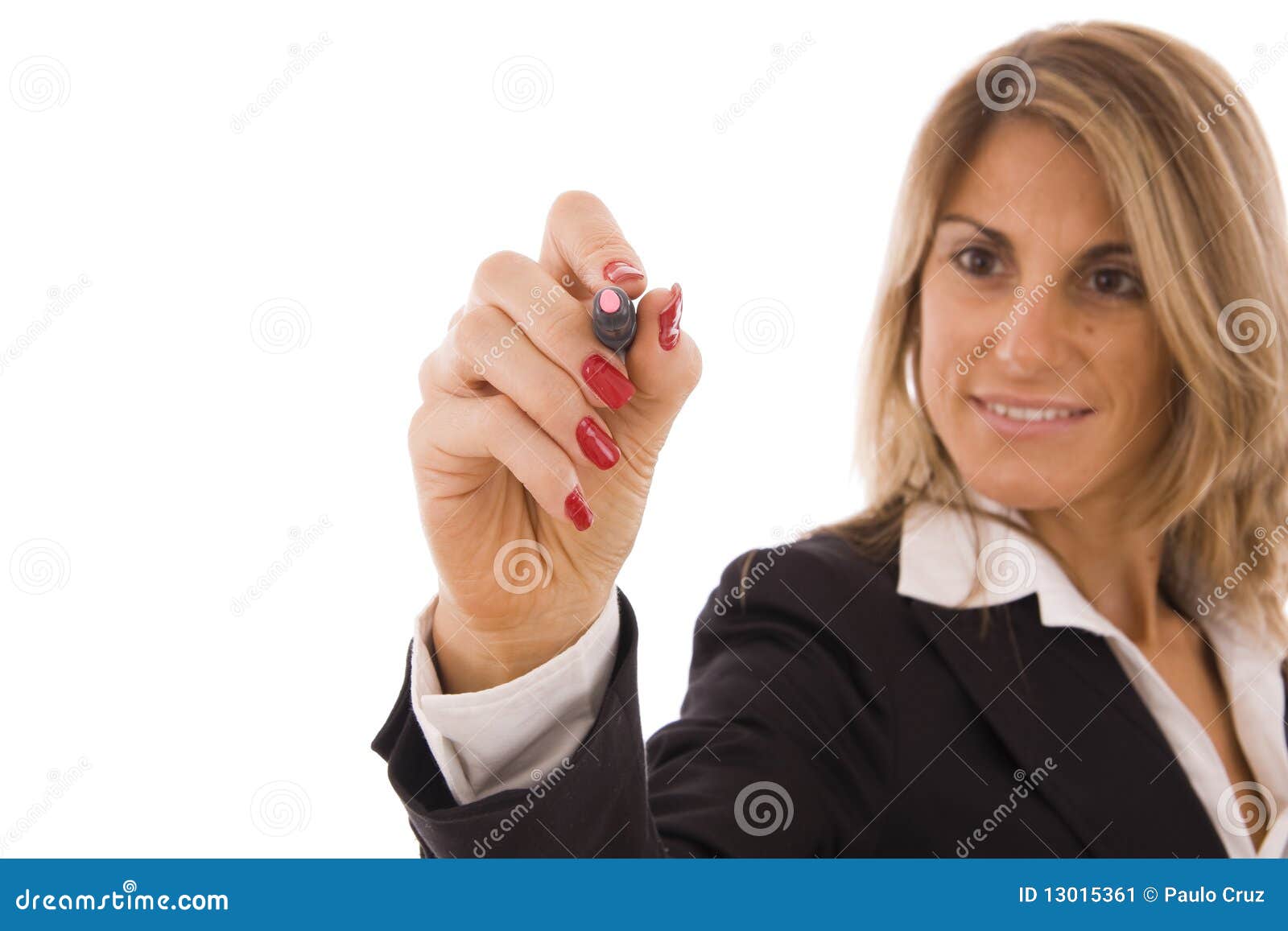 Writing stock image. Image of pointing, hand, portrait - 13015361