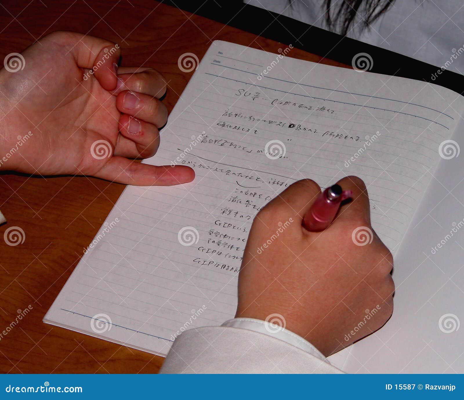 Writing stock image. Image of notebook, students, pencil - 15587