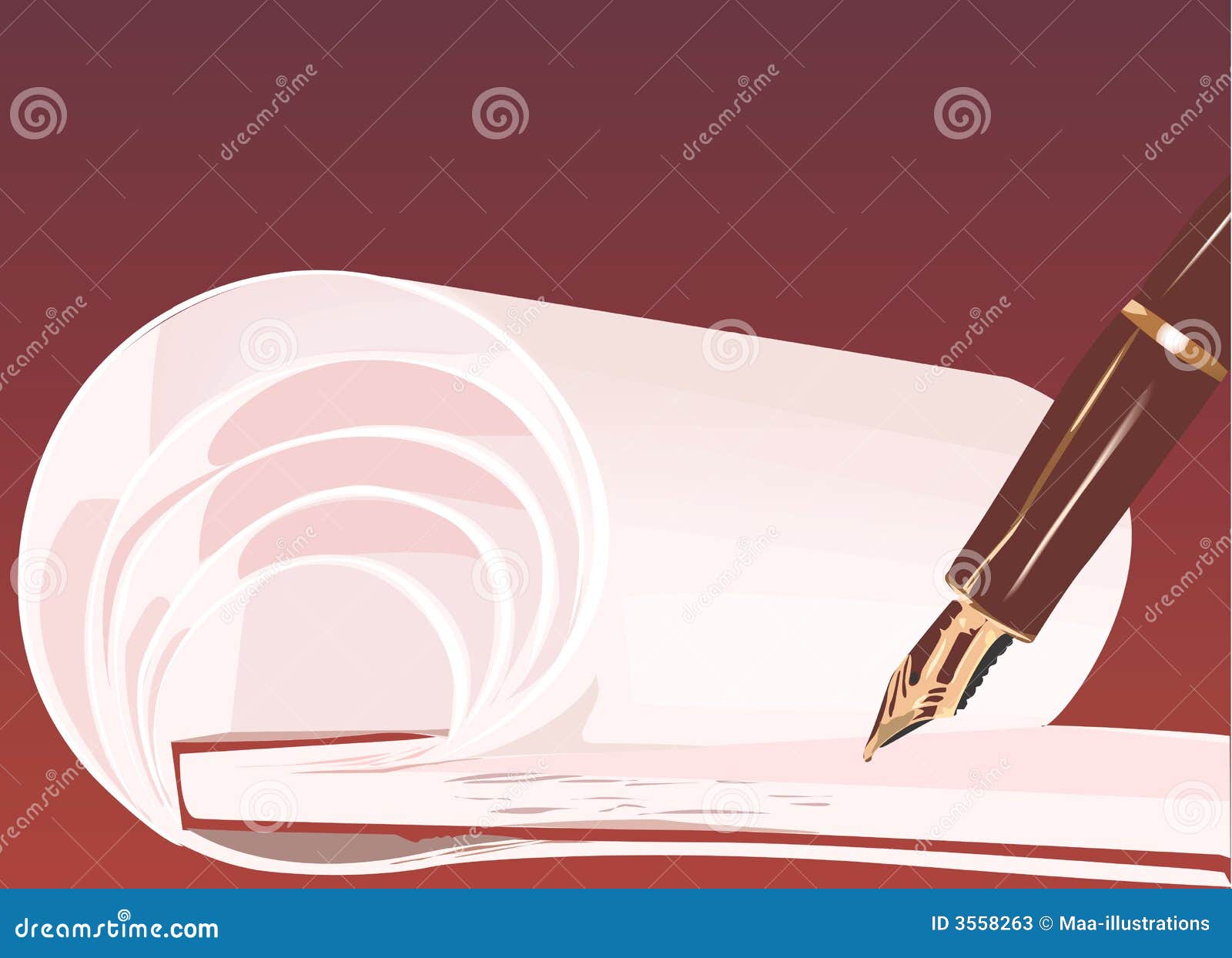 Writing stock vector. Illustration of notebook, text, vector - 3558263